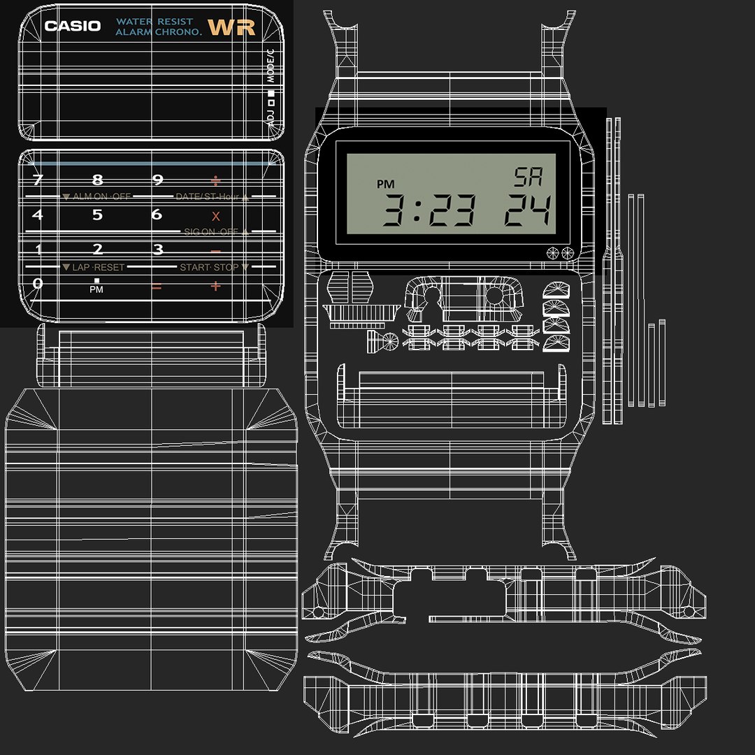 3D Model Casio Data Bank Calculator - TurboSquid 1266000
