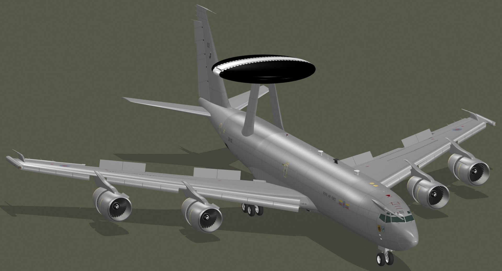 3d model e-3d air force e-6b