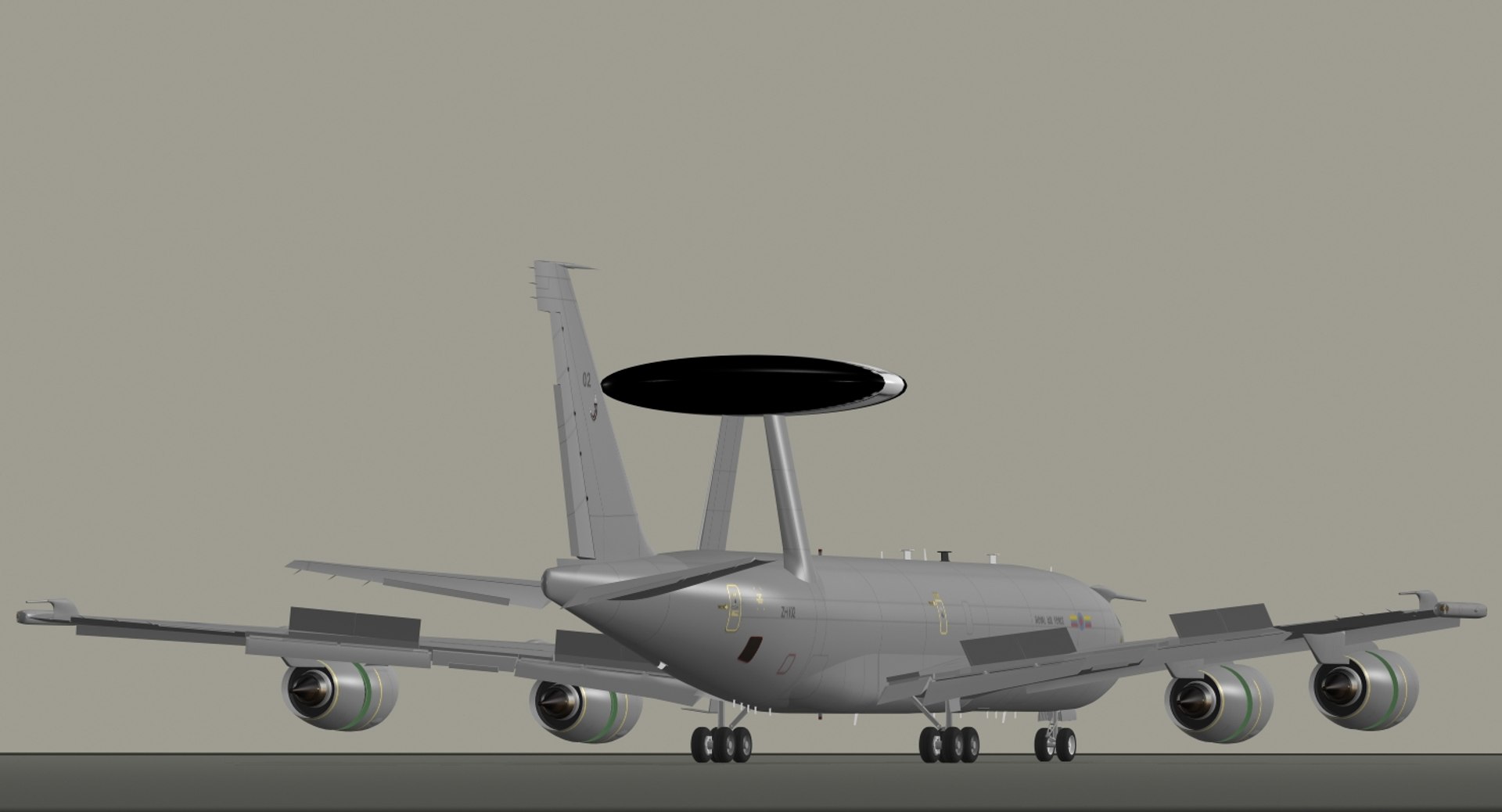 3d model e-3d air force e-6b