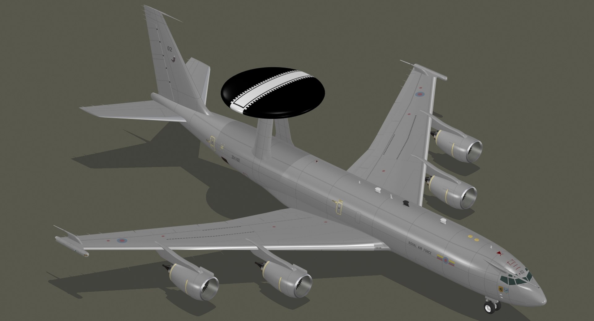 3d model e-3d air force e-6b