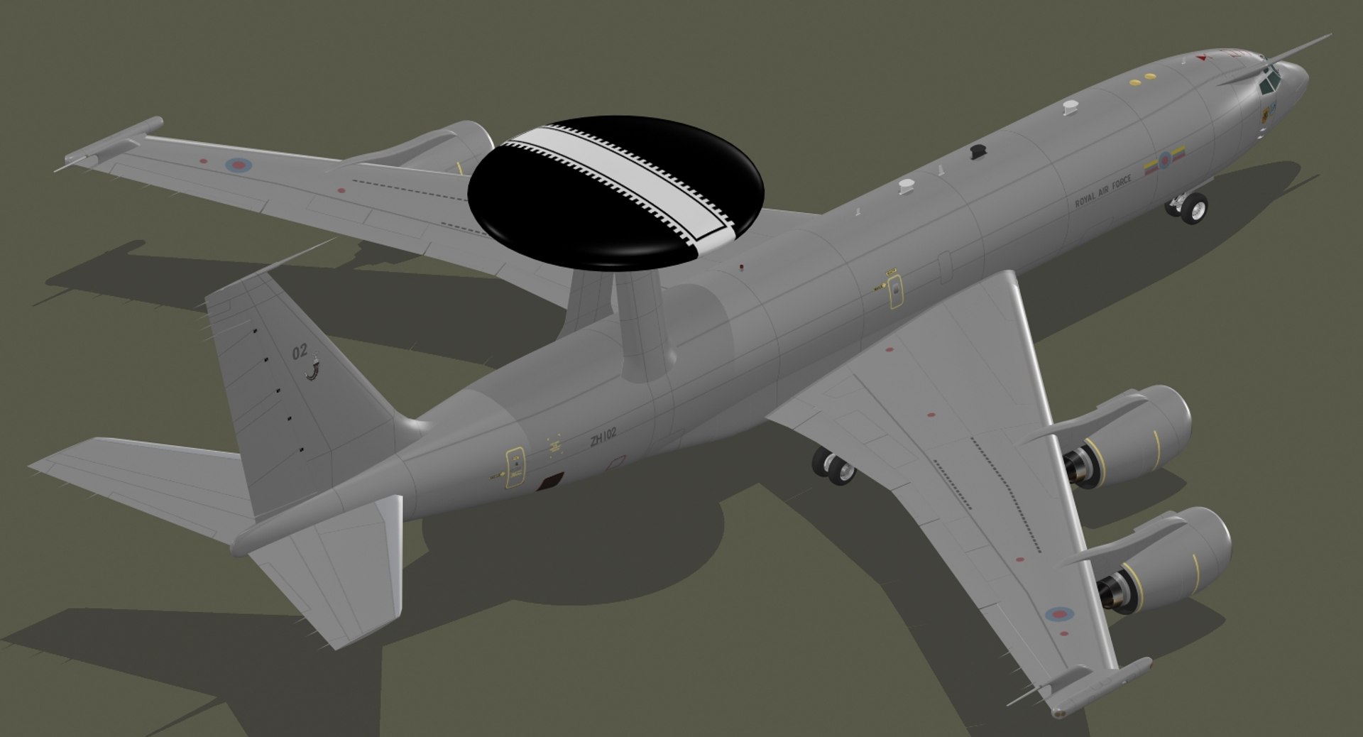 3d model e-3d air force e-6b