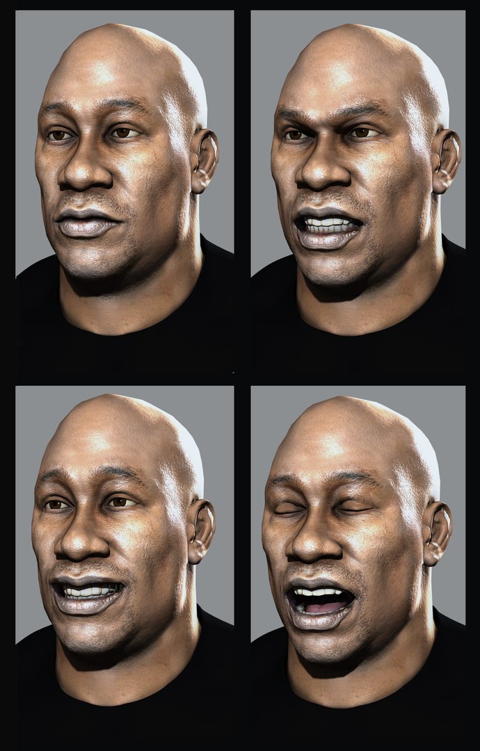 3d model morph target head