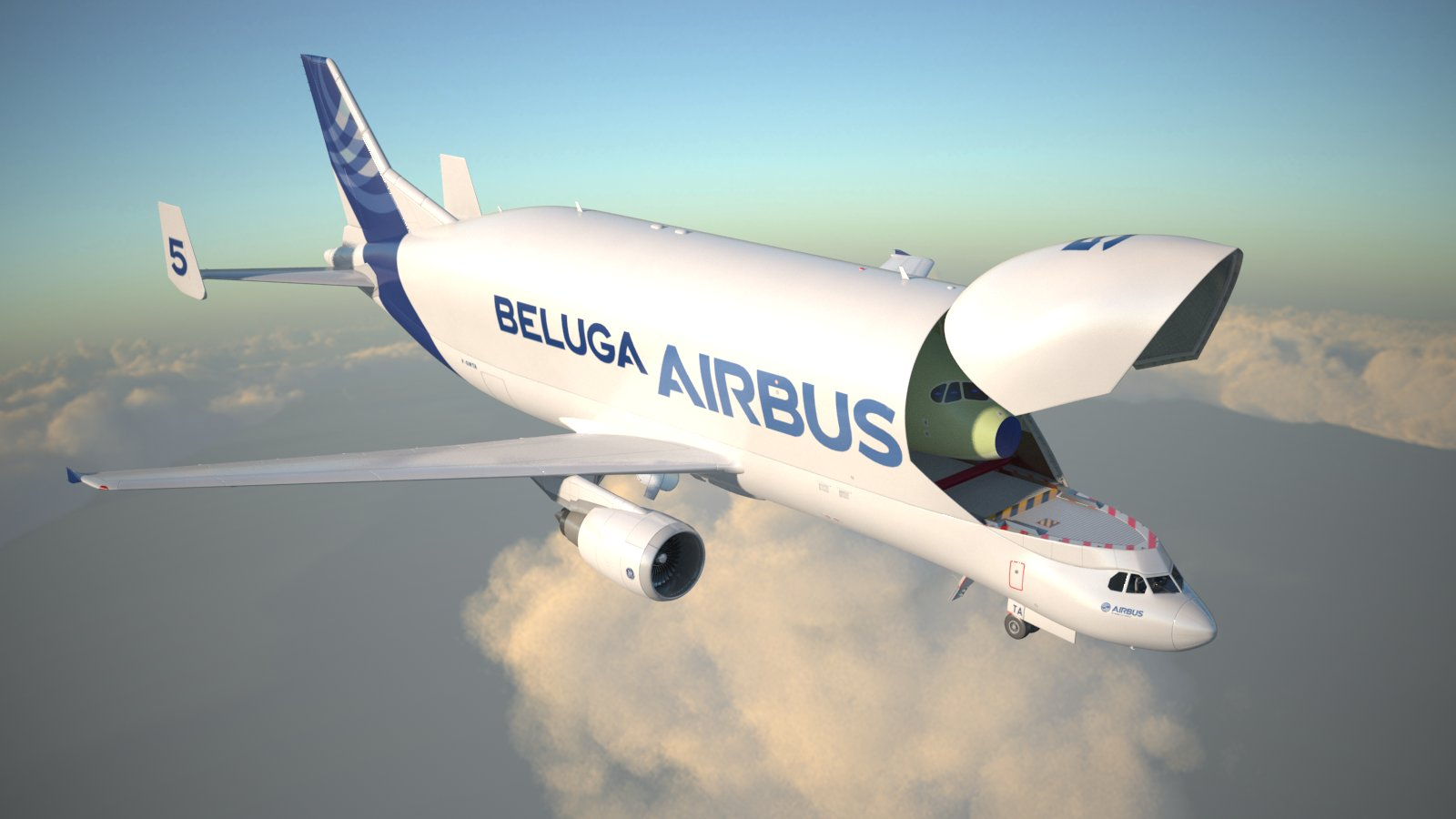Airbus beluga xl 3D model - TurboSquid 1294250