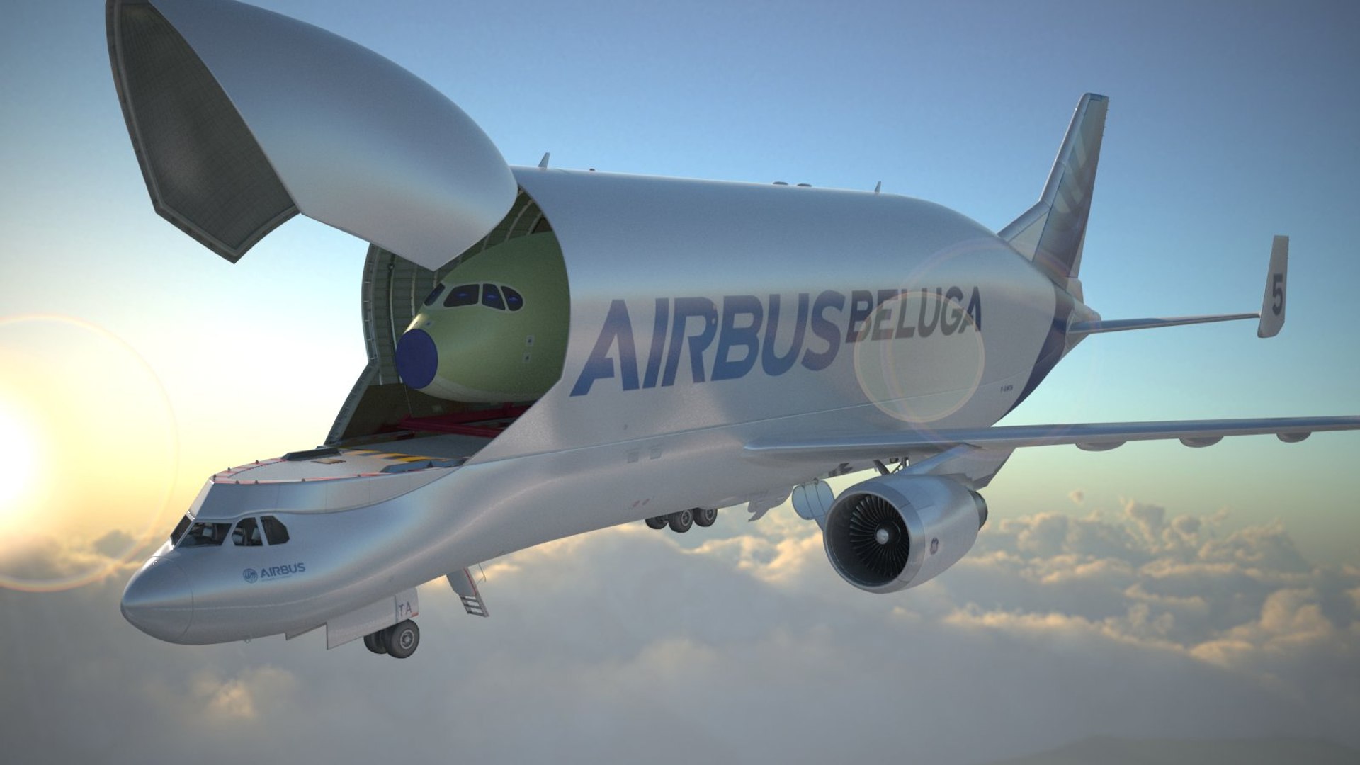 Airbus Beluga Xl 3D Model - TurboSquid 1294250