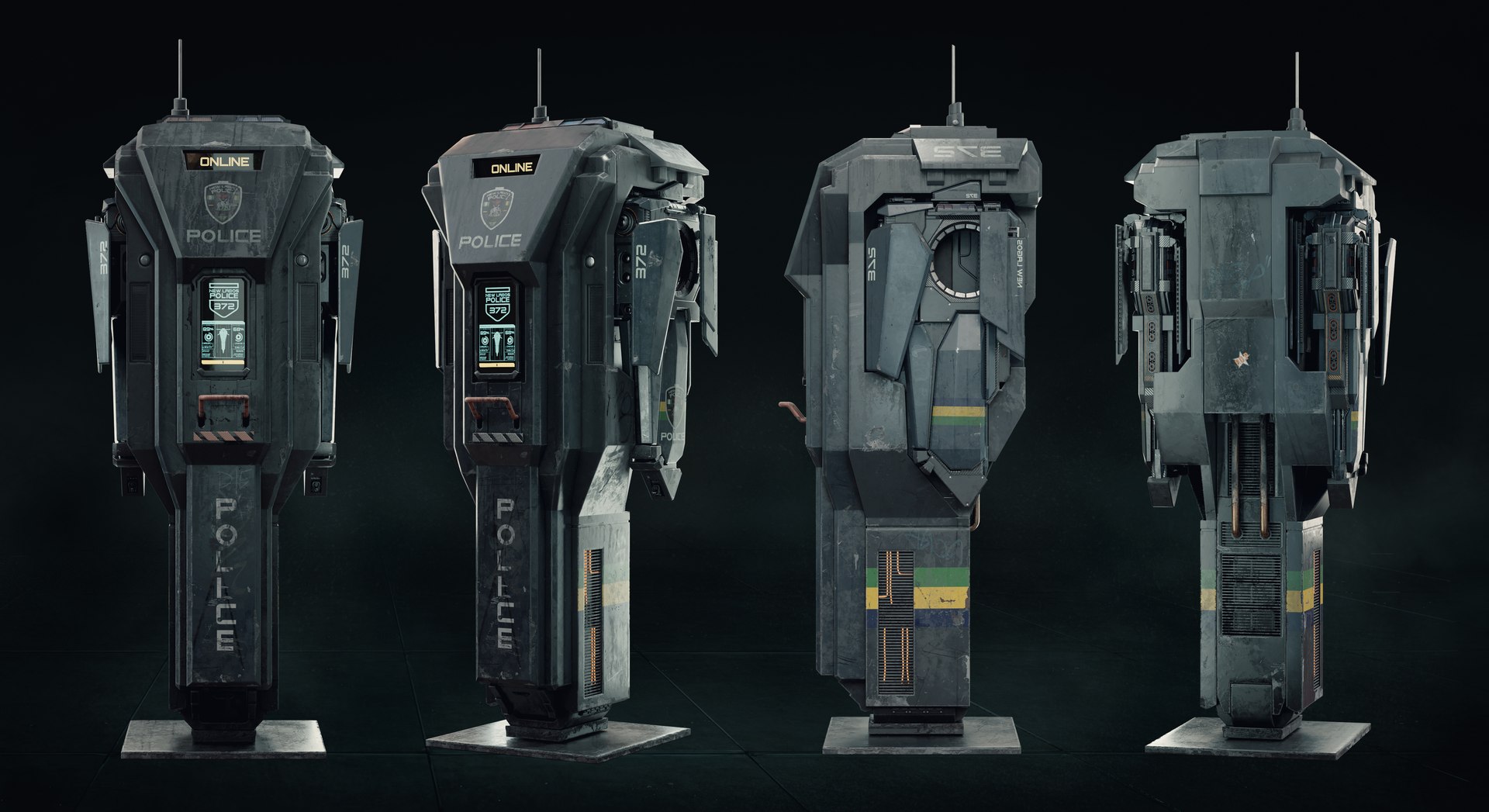 Surveillance Drone VFX Asset Model - TurboSquid 2063960