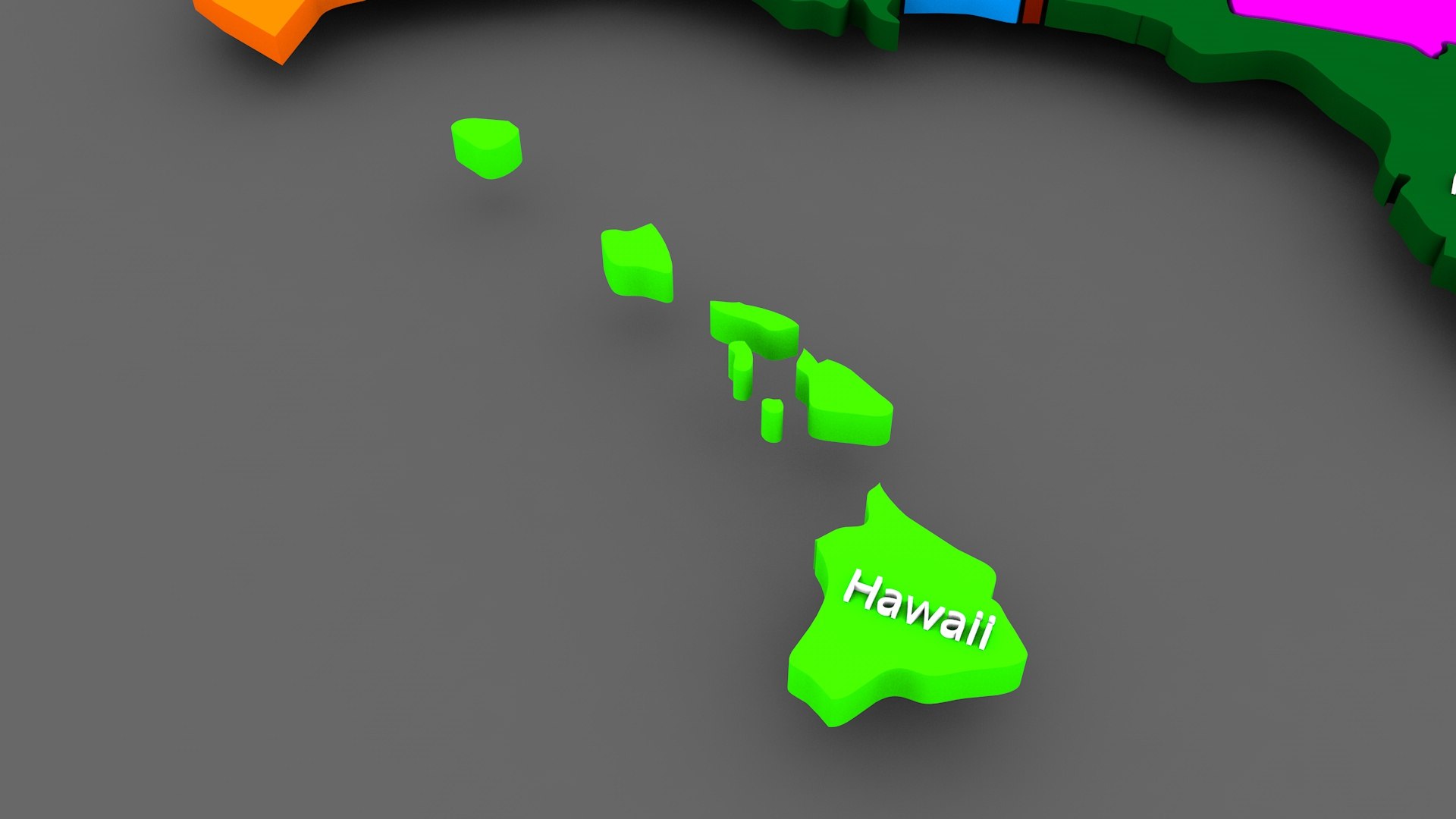 3D United States Political Map - TurboSquid 2073798