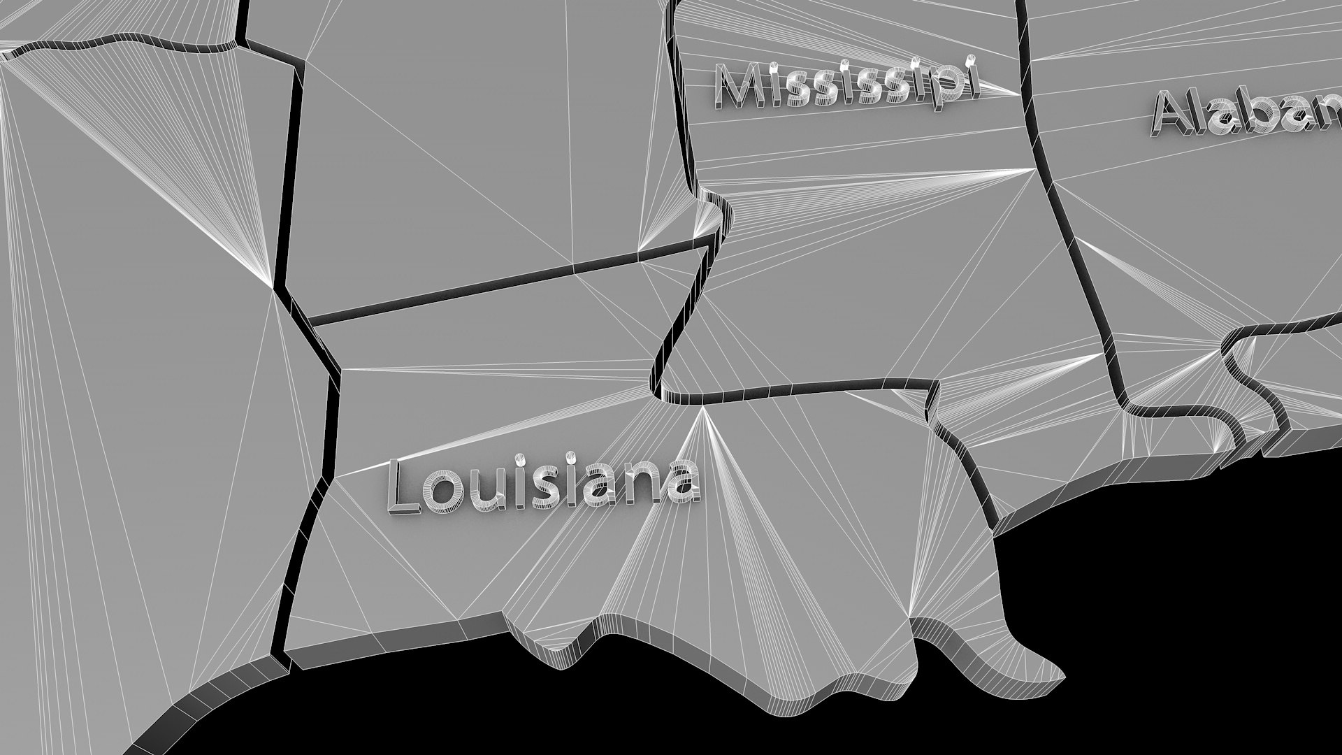 3D United States Political Map - TurboSquid 2073798