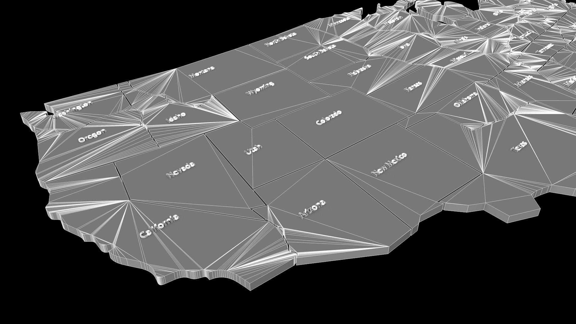 3D United States Political Map - TurboSquid 2073798