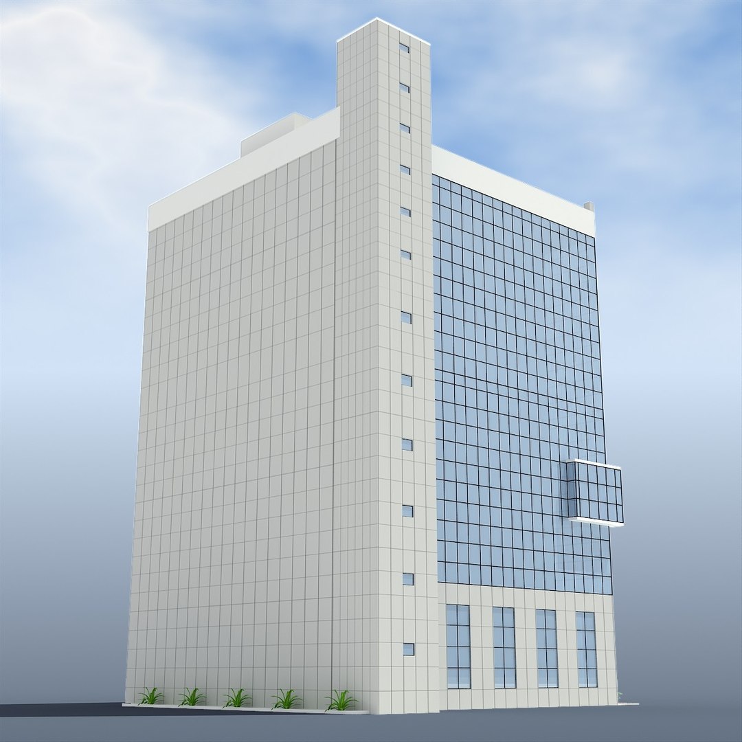 Corporate Industrial Building 3d Model