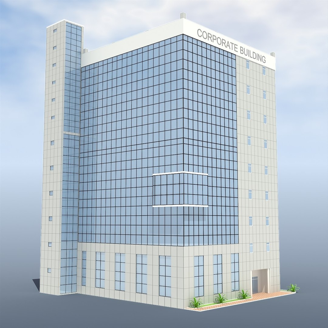 Corporate Industrial Building 3d Model