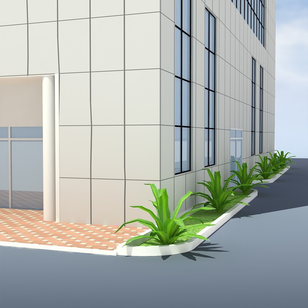 Corporate Industrial Building 3d Model