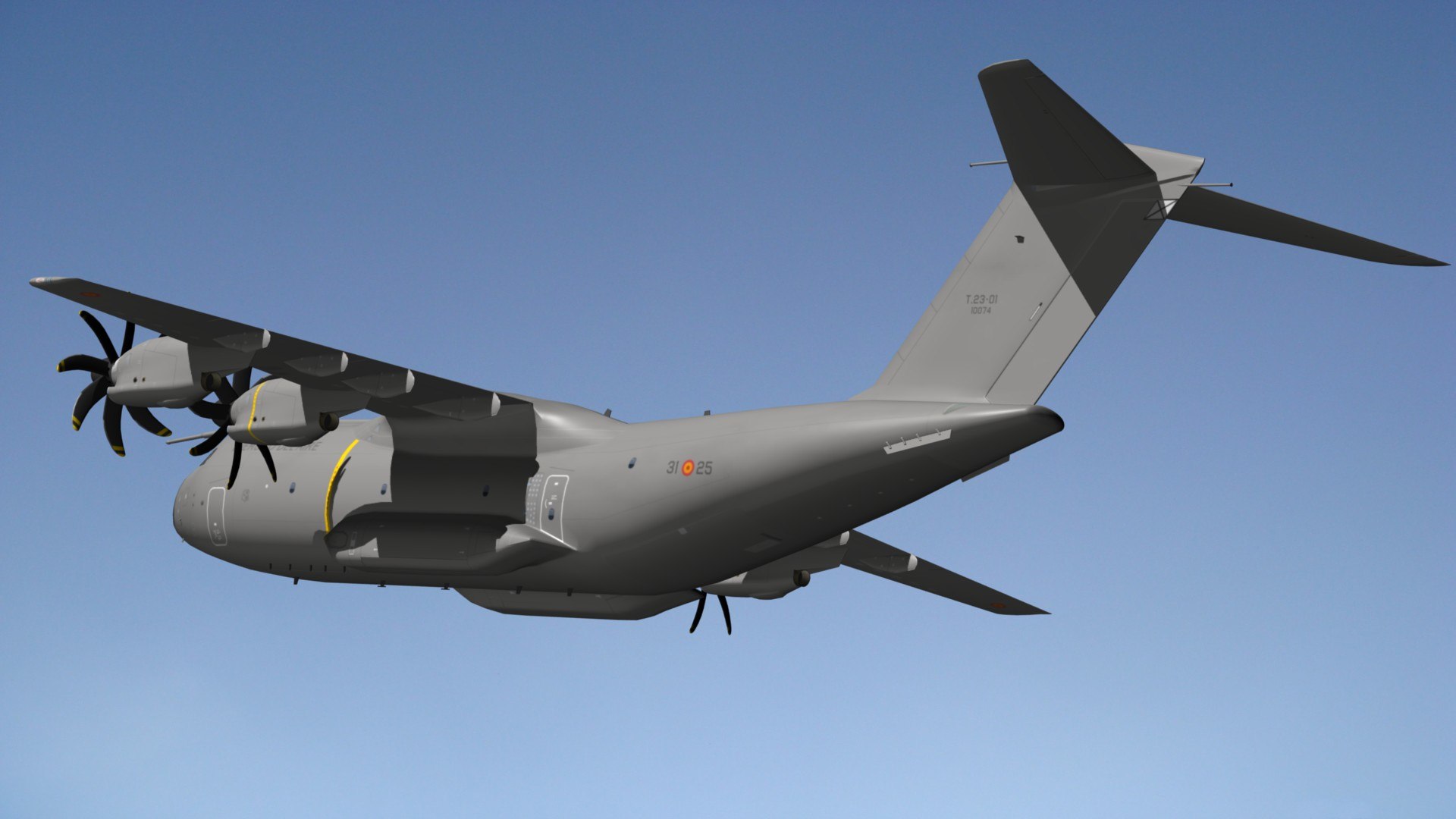 3D Model Airbus A400m Spanish Air Force - TurboSquid 1655650