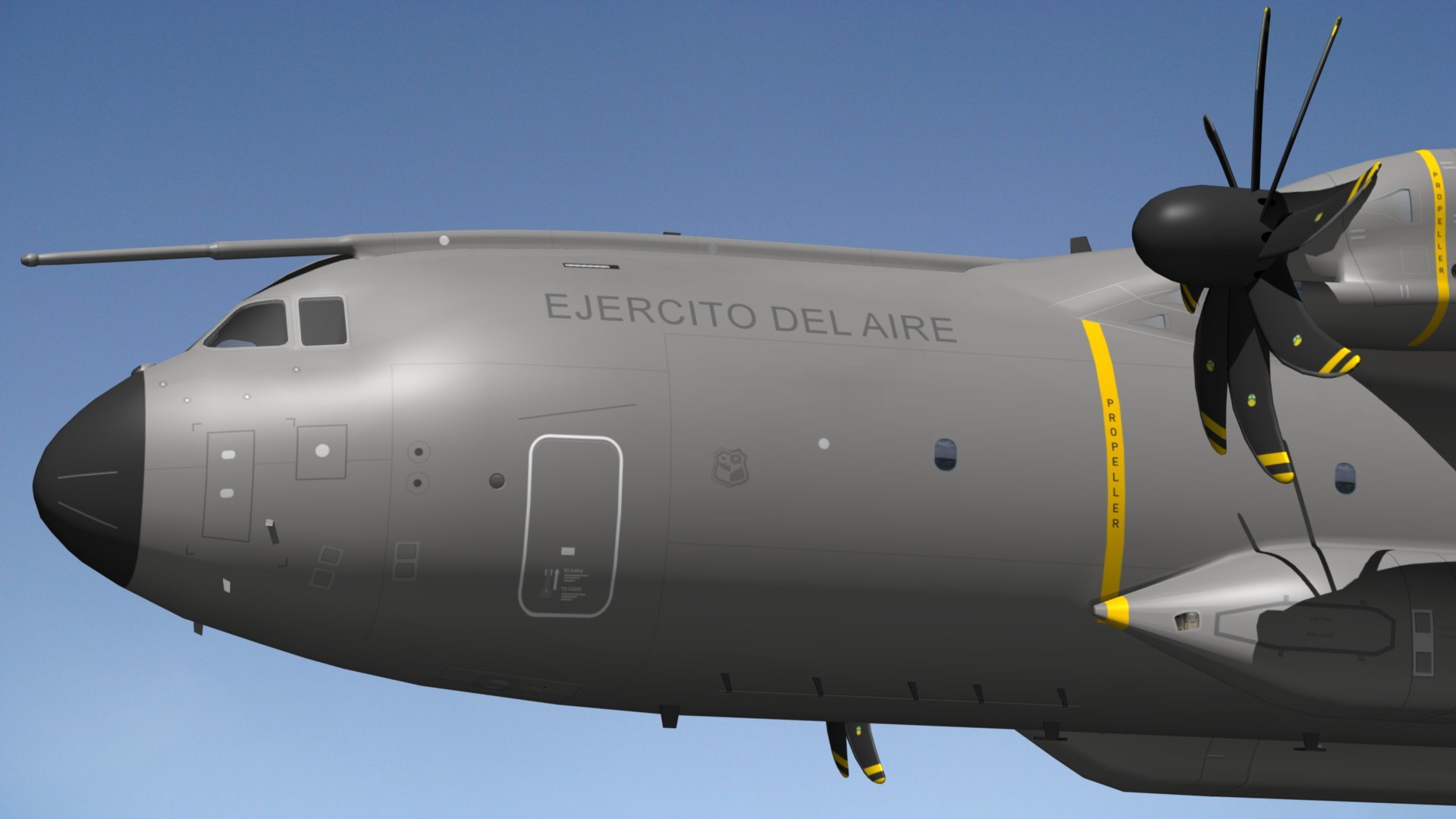 3D Model Airbus A400m Spanish Air Force - TurboSquid 1655650