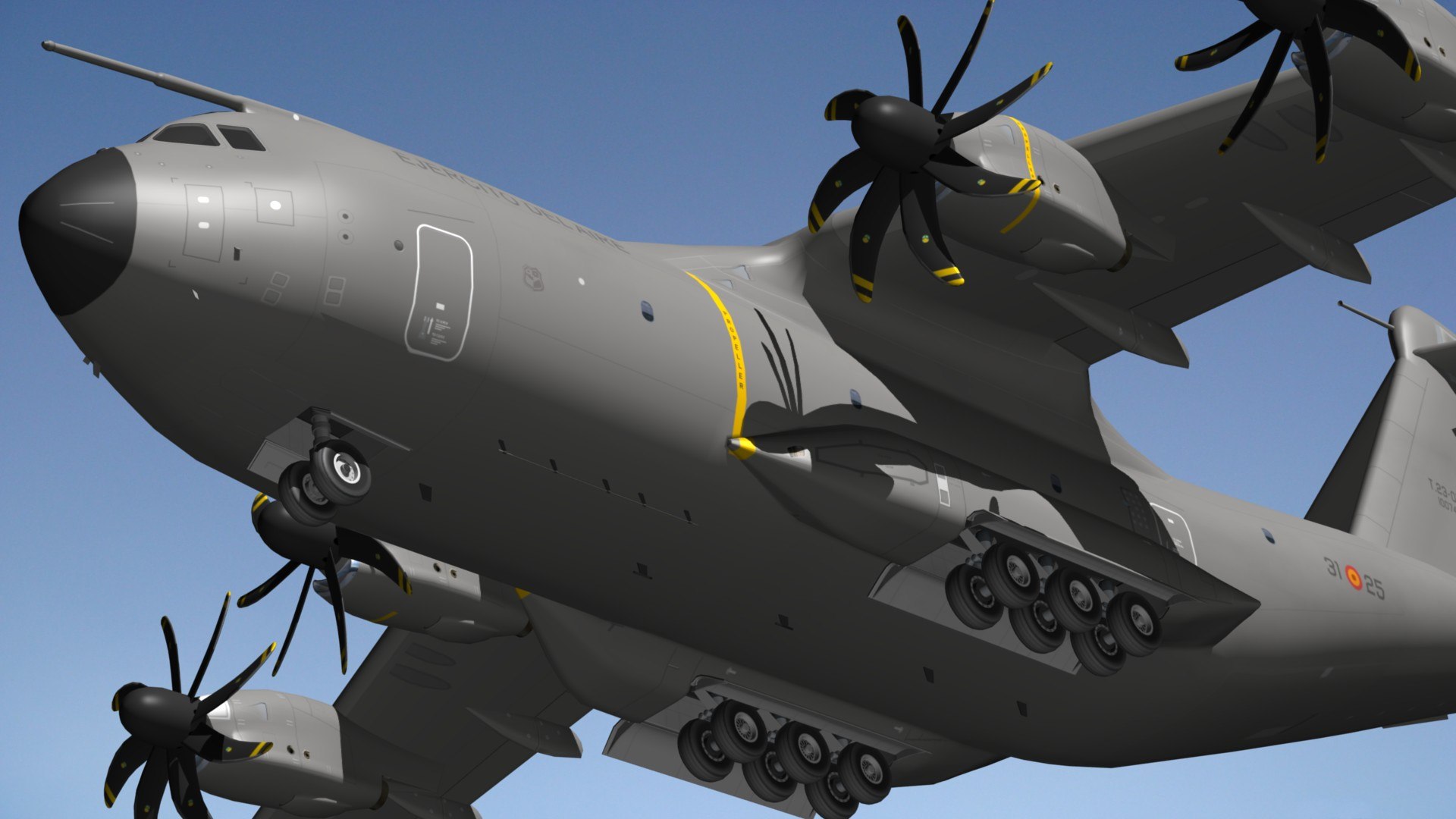 3D Model Airbus A400m Spanish Air Force - TurboSquid 1655650