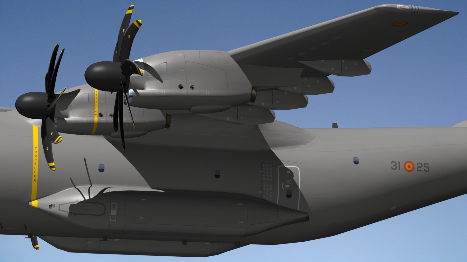 3D Model Airbus A400m Spanish Air Force - TurboSquid 1655650
