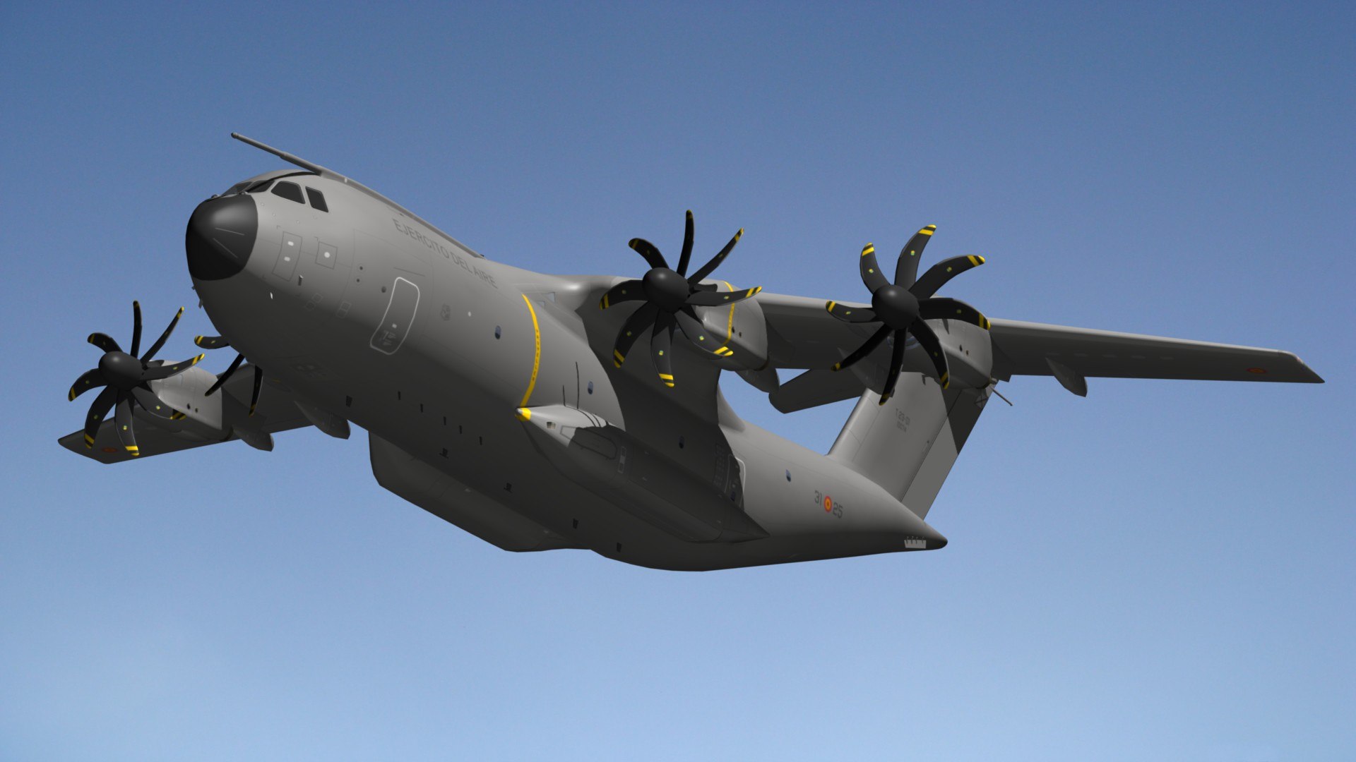 3D Model Airbus A400m Spanish Air Force - TurboSquid 1655650