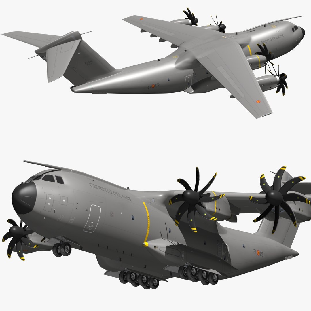 3D model airbus a400m spanish air force - TurboSquid 1655650
