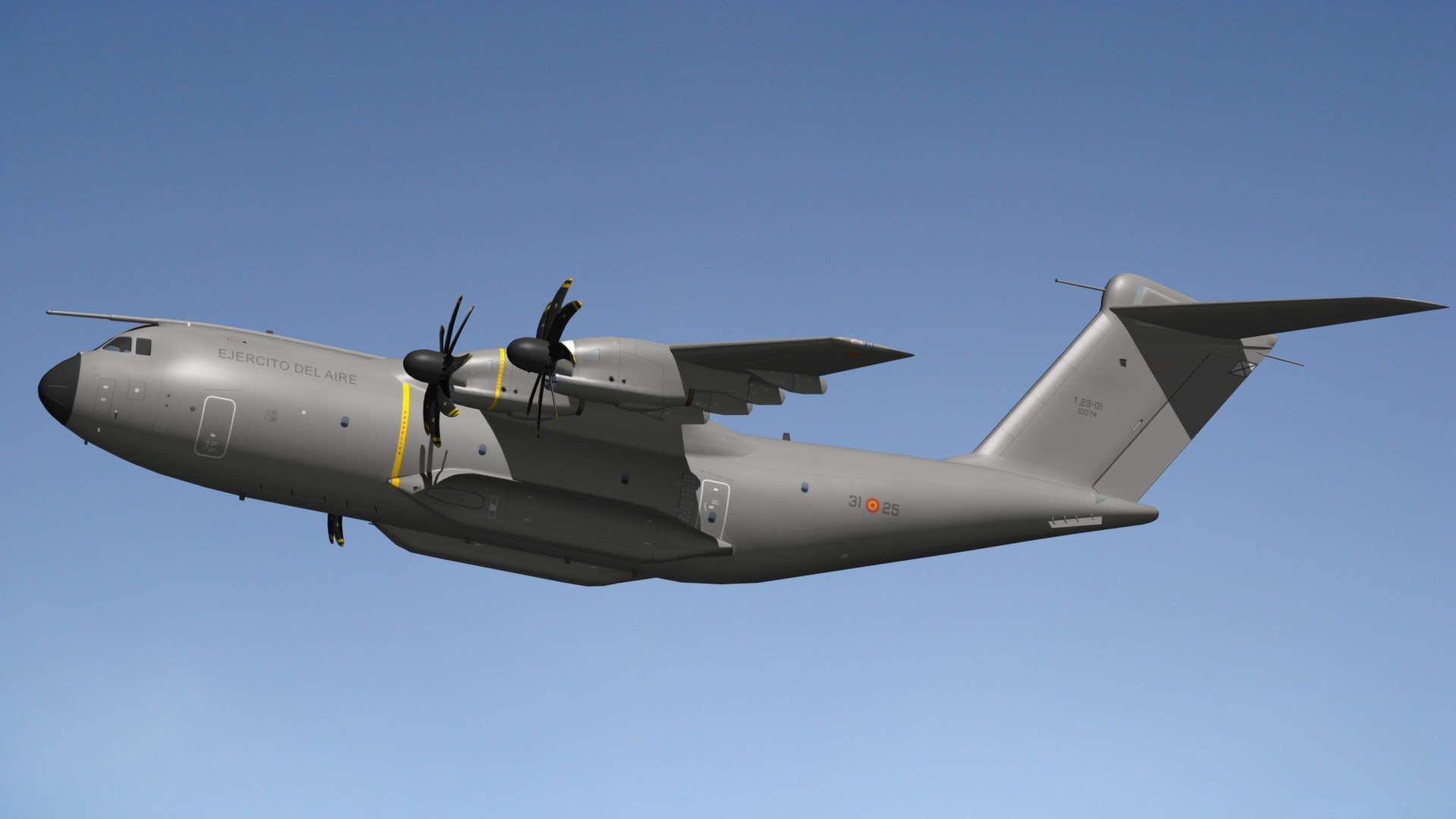 3D model airbus a400m spanish air force - TurboSquid 1655650