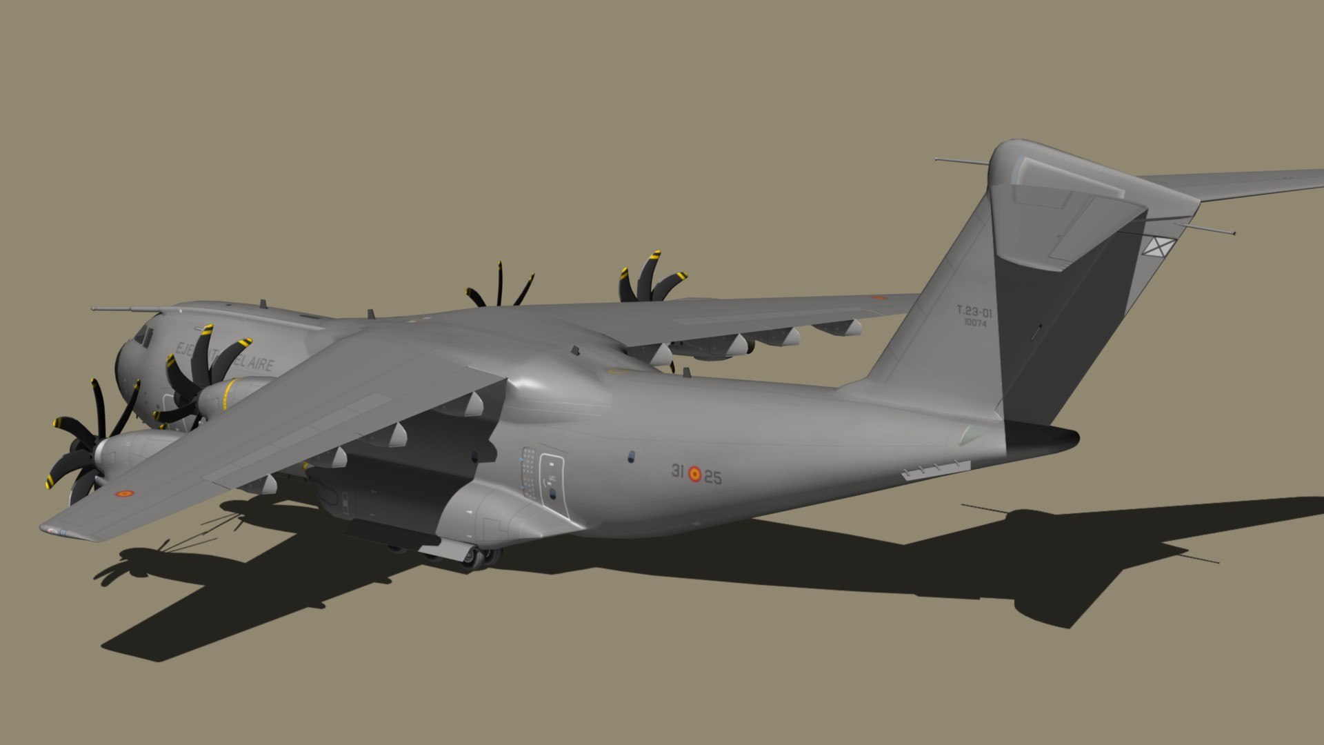 3D Model Airbus A400m Spanish Air Force - TurboSquid 1655650