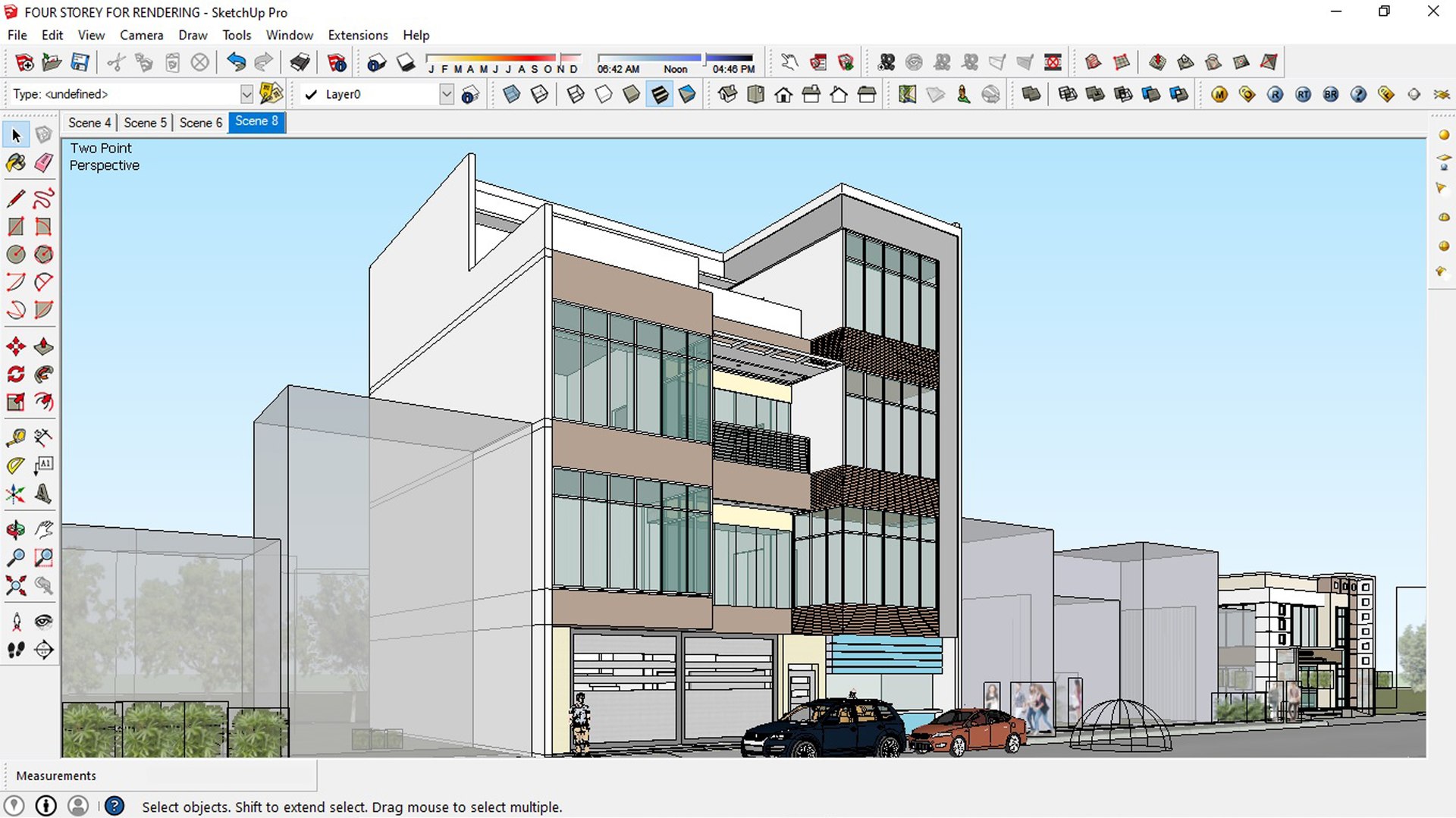 4 STOREY MIXED USE BUILDING 3D Model - TurboSquid 2147915