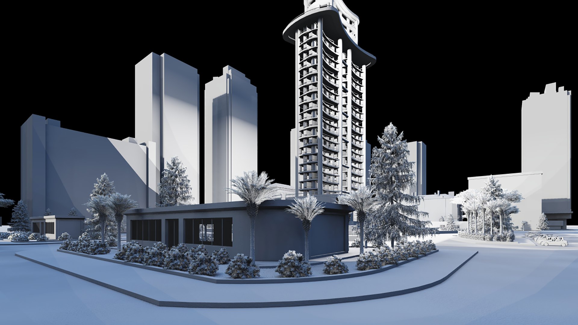 3D MODERN SKYCRAPER TYPE 2 Model - TurboSquid 1760079