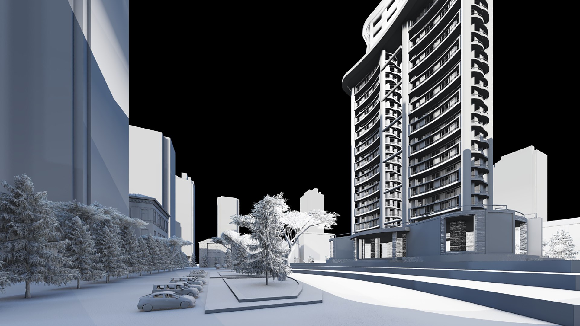 3D MODERN SKYCRAPER TYPE 2 Model - TurboSquid 1760079