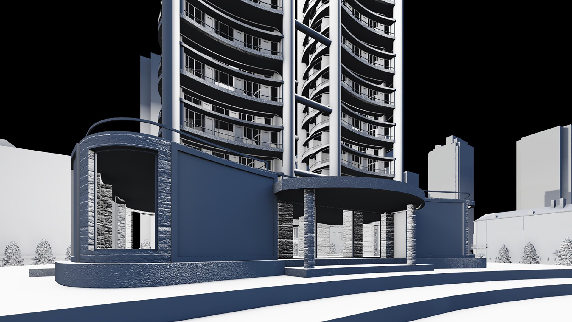 3D MODERN SKYCRAPER TYPE 2 Model - TurboSquid 1760079