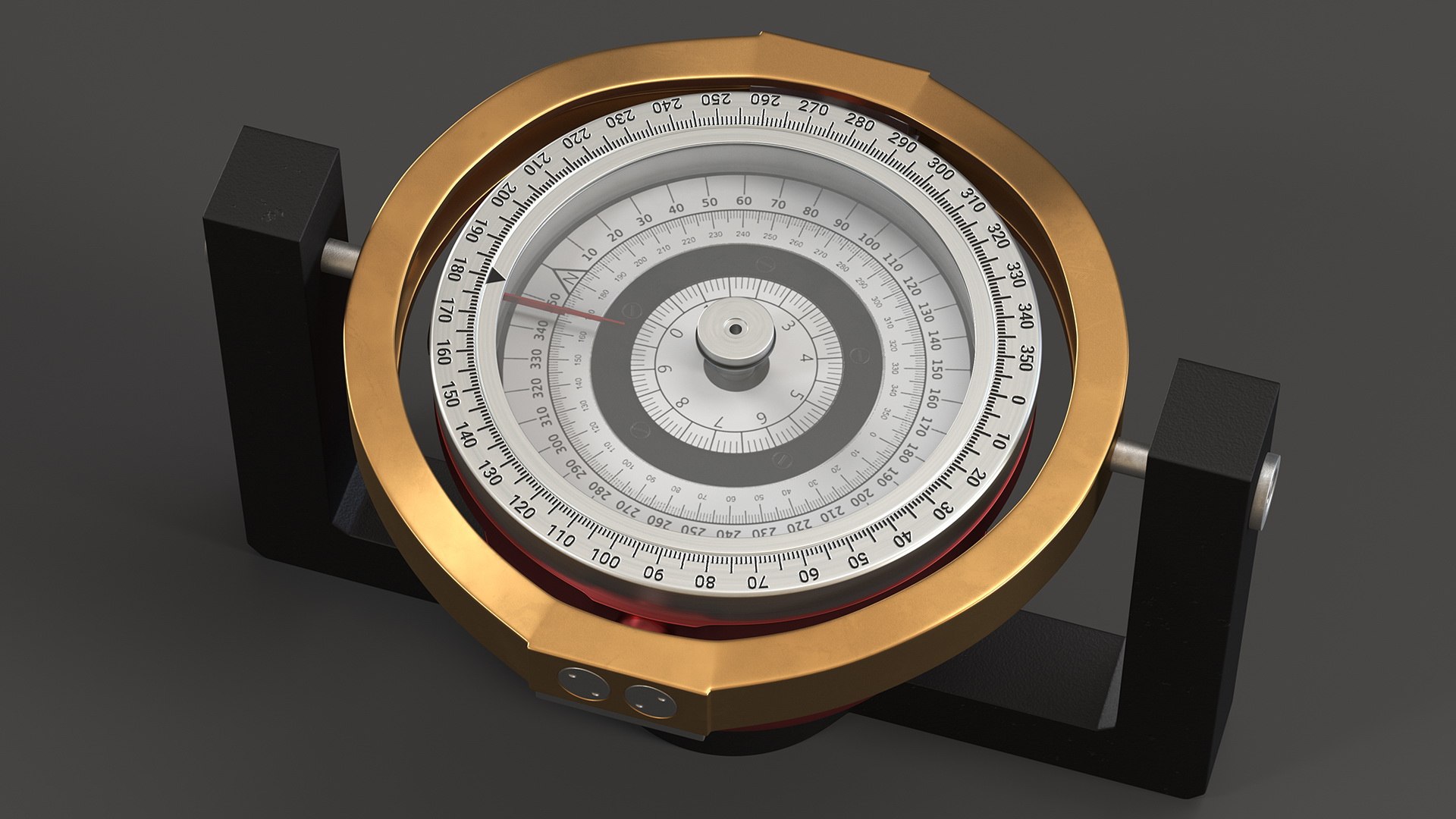 3D Red Marine Ship Compass - TurboSquid 1993741