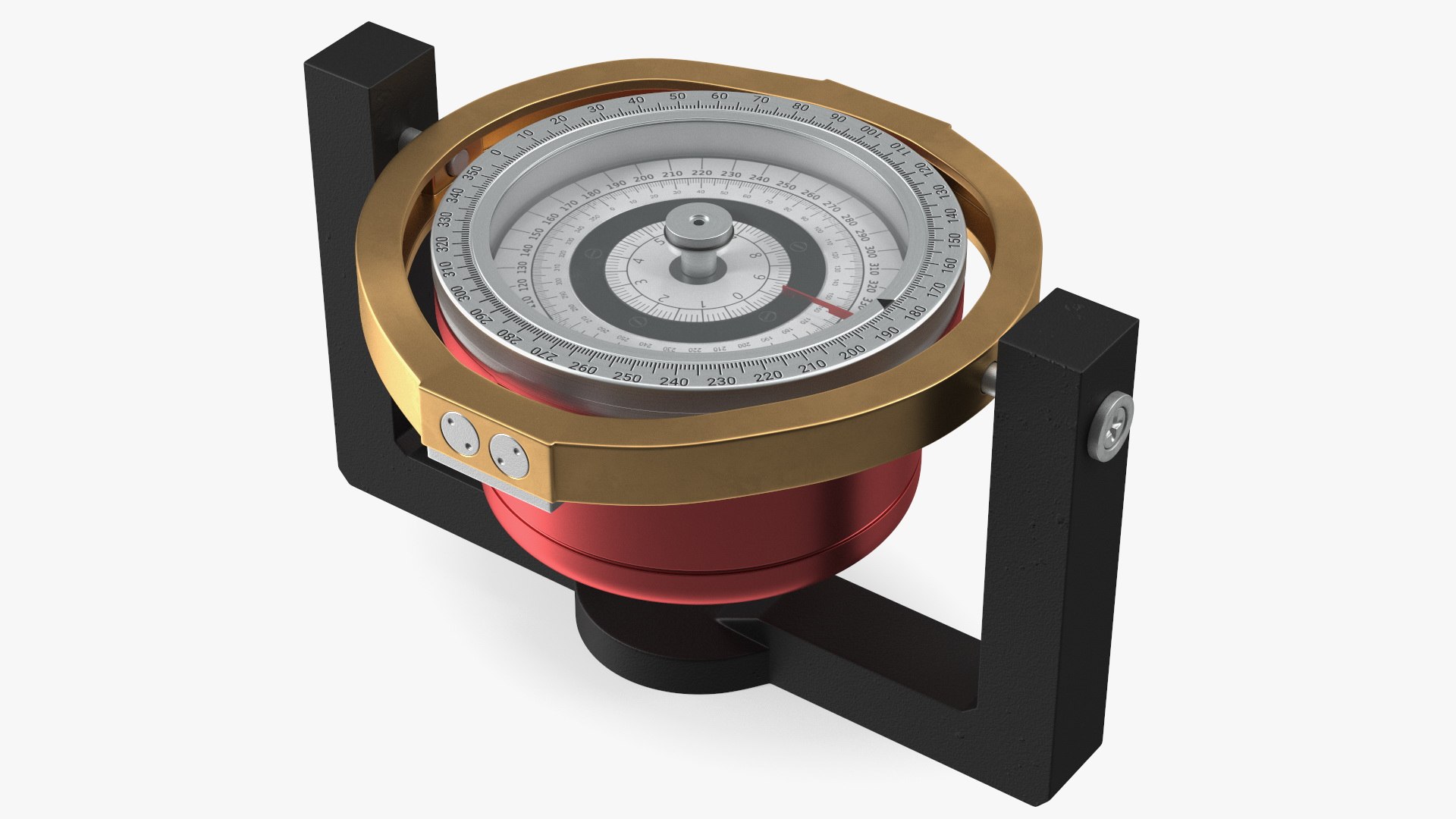 3D Red Marine Ship Compass - TurboSquid 1993741