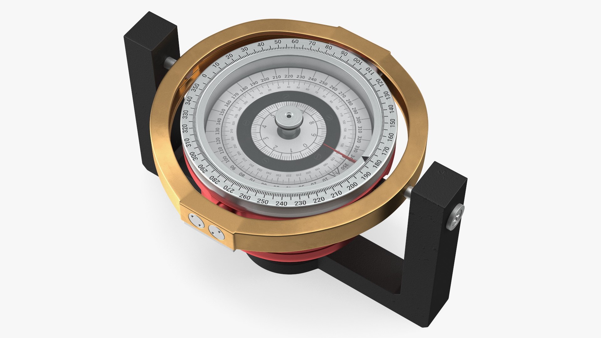 3D Red Marine Ship Compass - TurboSquid 1993741