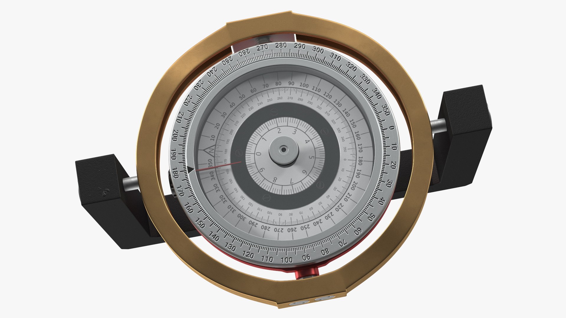 3D Red Marine Ship Compass - TurboSquid 1993741