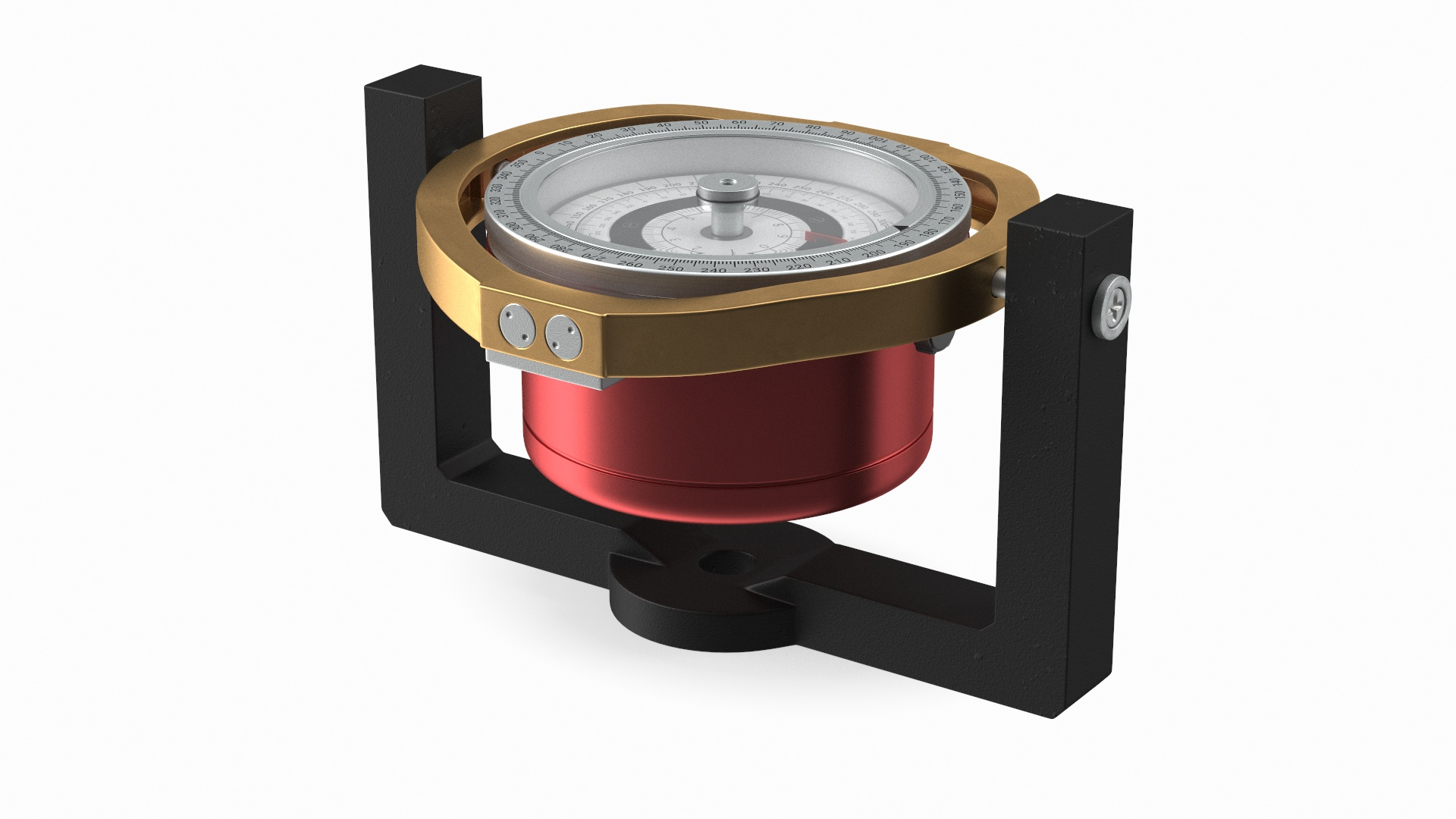 3D Red Marine Ship Compass - TurboSquid 1993741