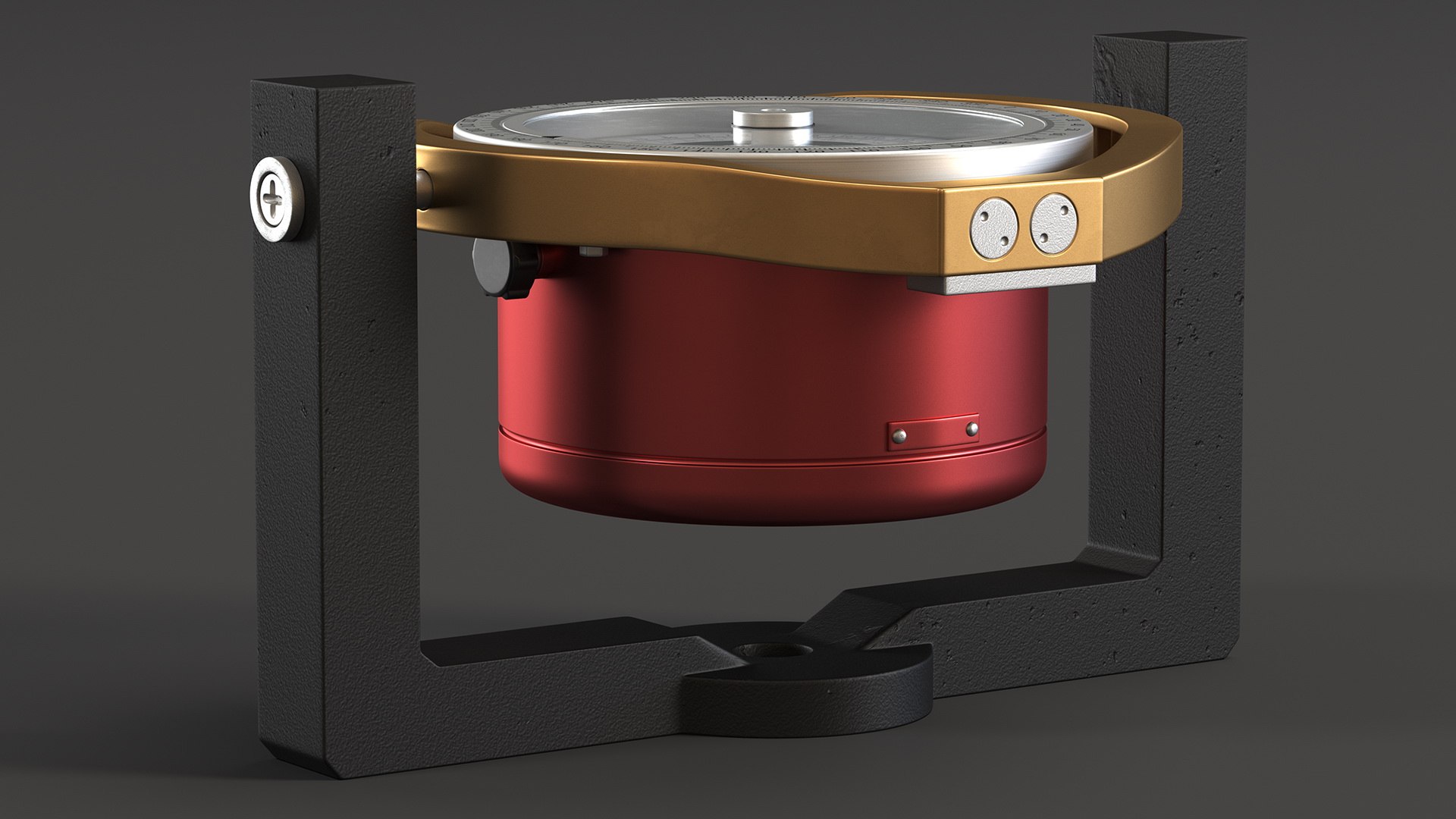 3D Red Marine Ship Compass - TurboSquid 1993741