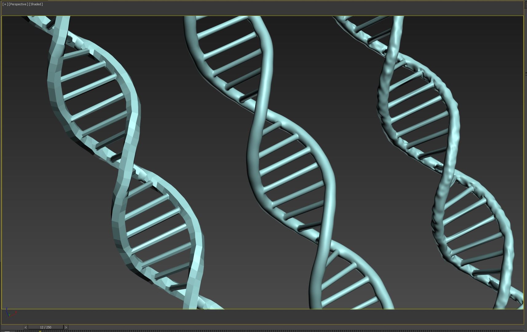 3D DNA Animated With Particles - TurboSquid 2387962