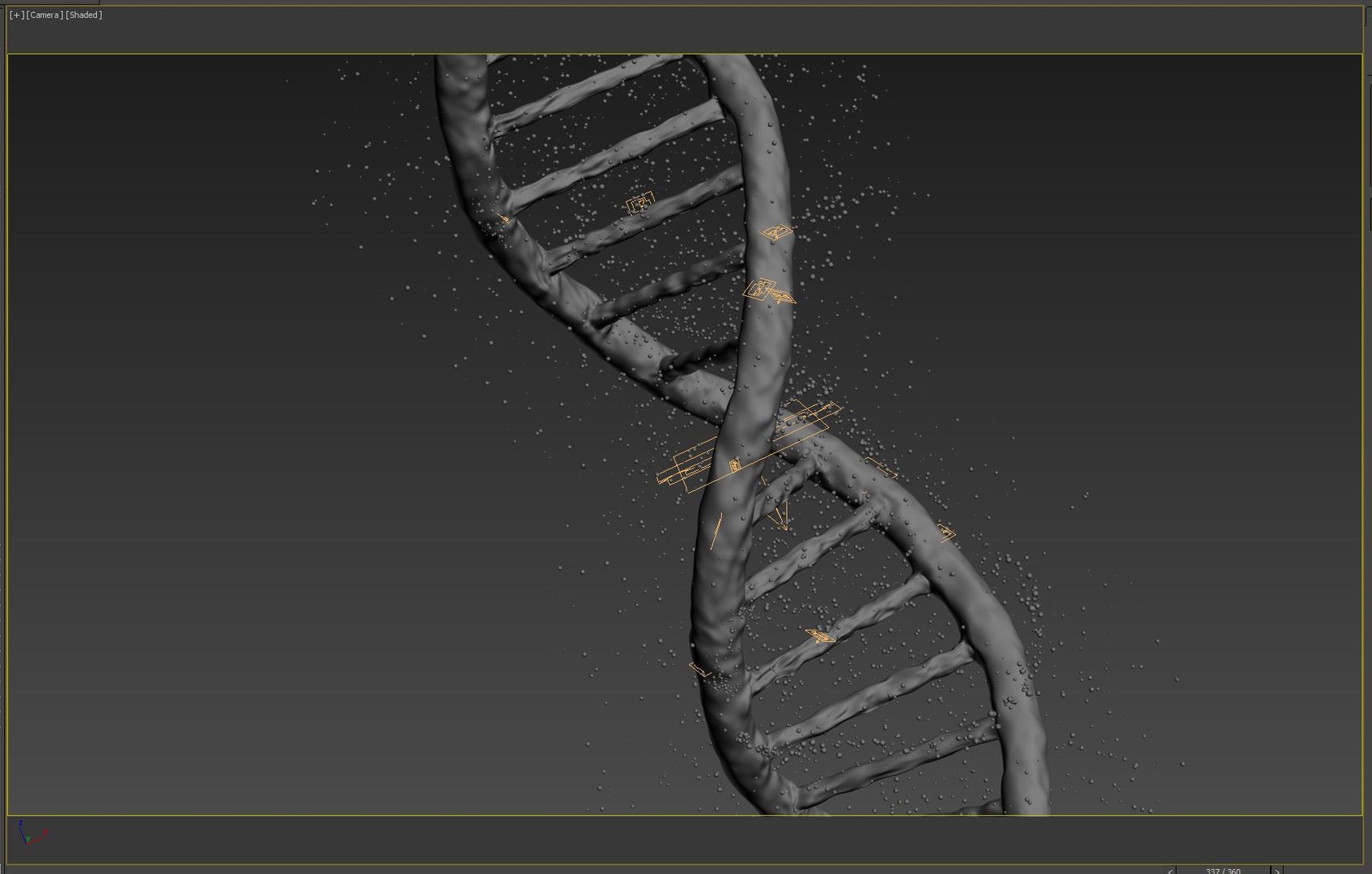 3D DNA Animated With Particles - TurboSquid 2387962