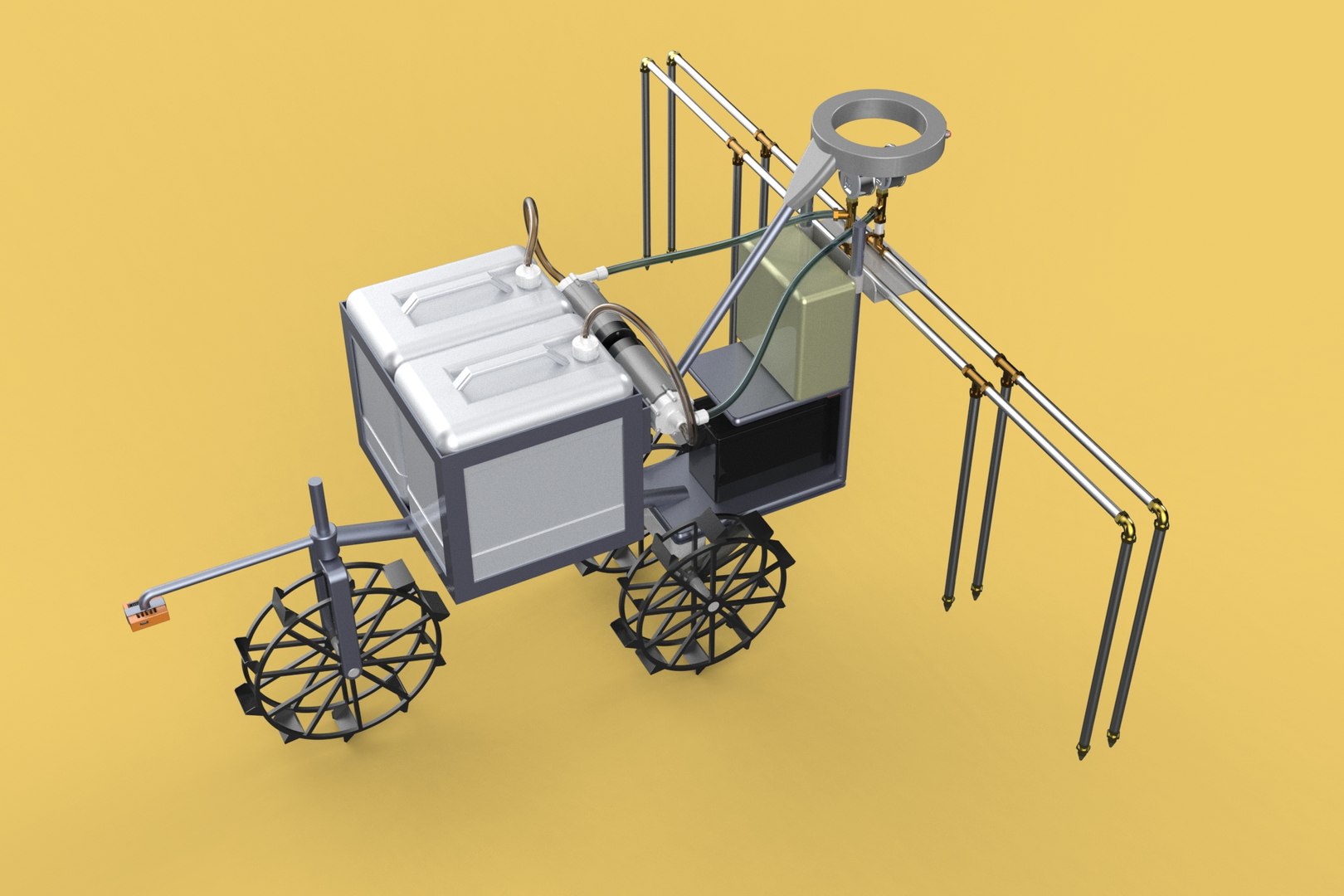 FARM SPRAYER AUTONOMOUS UNMANNED ROBOT FIELD TRACTOR AGRICULTURE Model ...