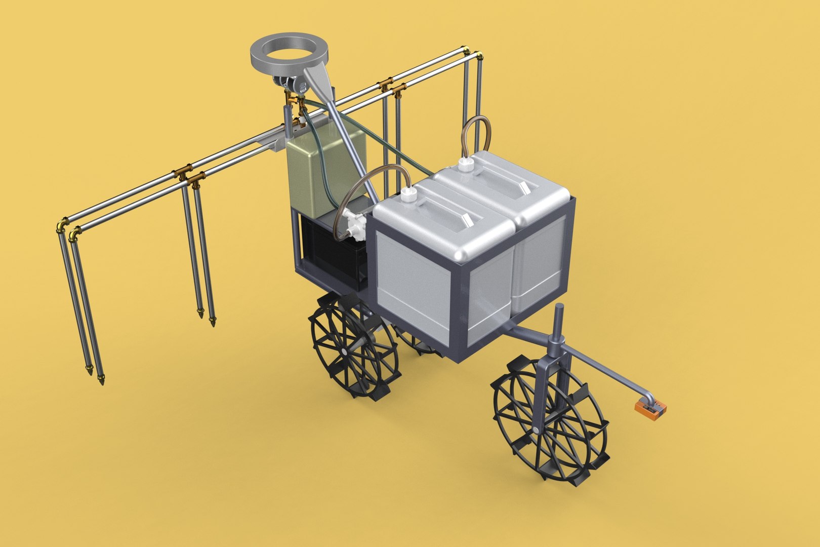 FARM SPRAYER AUTONOMOUS UNMANNED ROBOT FIELD TRACTOR AGRICULTURE Model ...