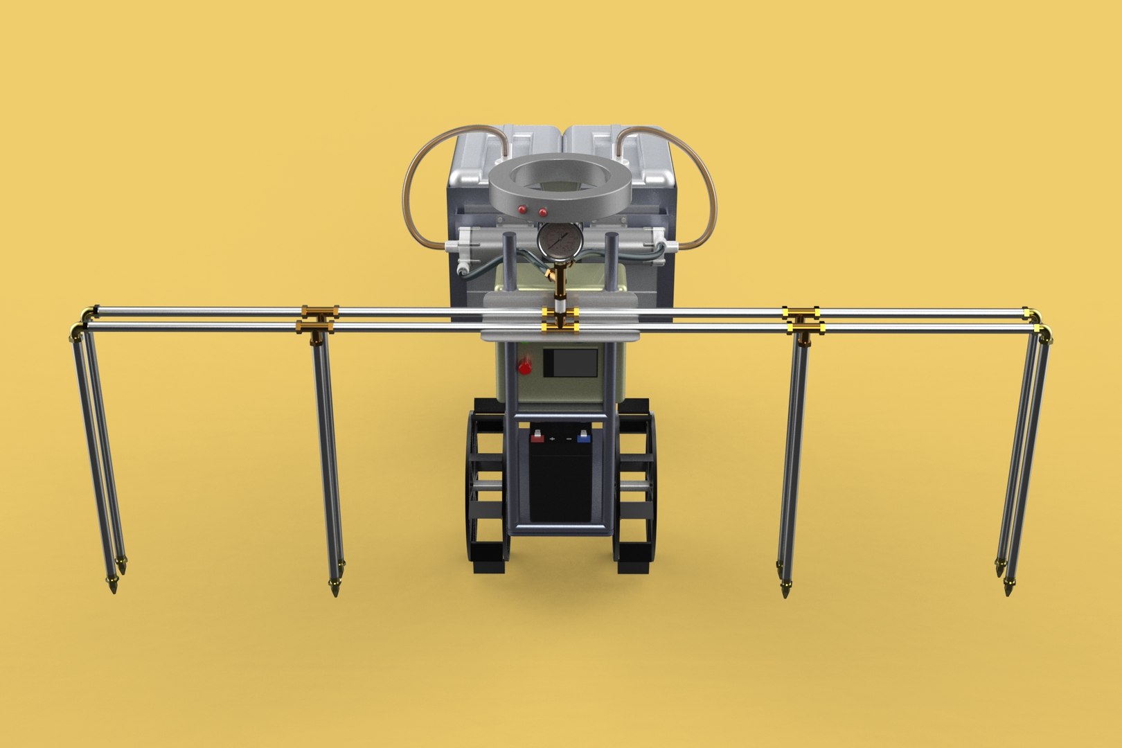 FARM SPRAYER AUTONOMOUS UNMANNED ROBOT FIELD TRACTOR AGRICULTURE Model ...