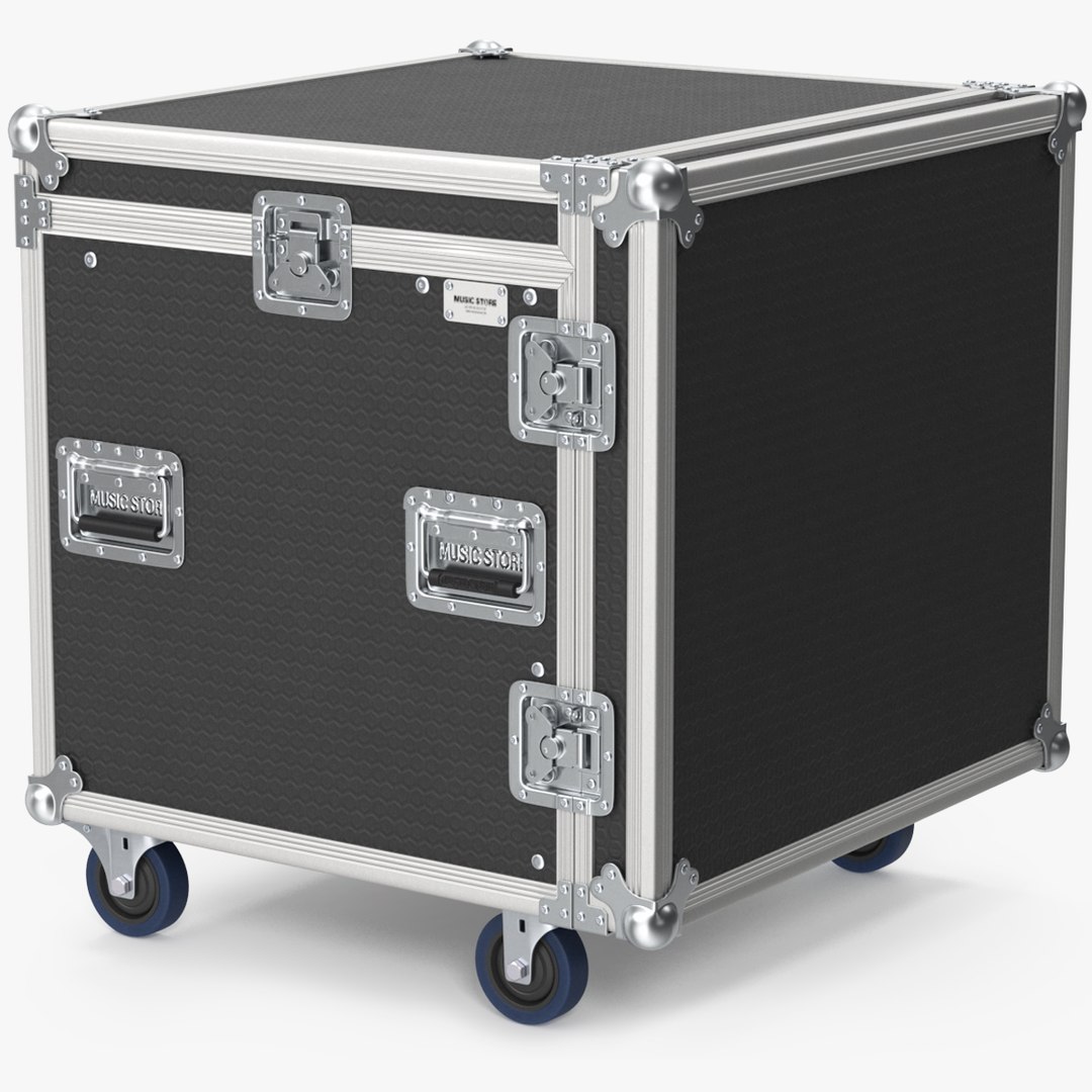 Heavy Duty Rack Flight Case with Wheels 52x48x48cm model - TurboSquid ...