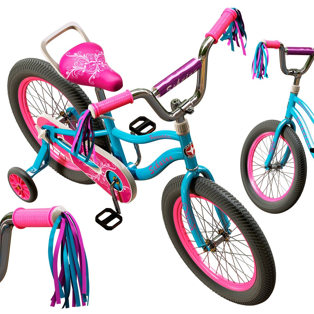 3D Schwinn Hopscotch Quick Build Kids Bicycle Model - TurboSquid 2136014