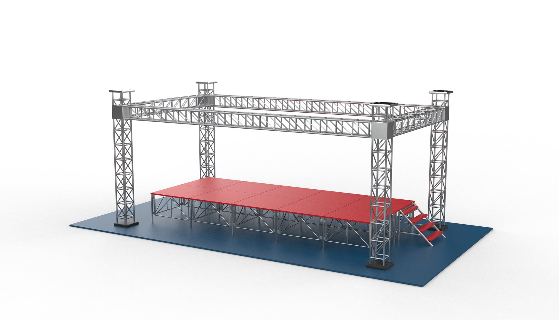 Rigging Stage 3D Model - TurboSquid 2398962