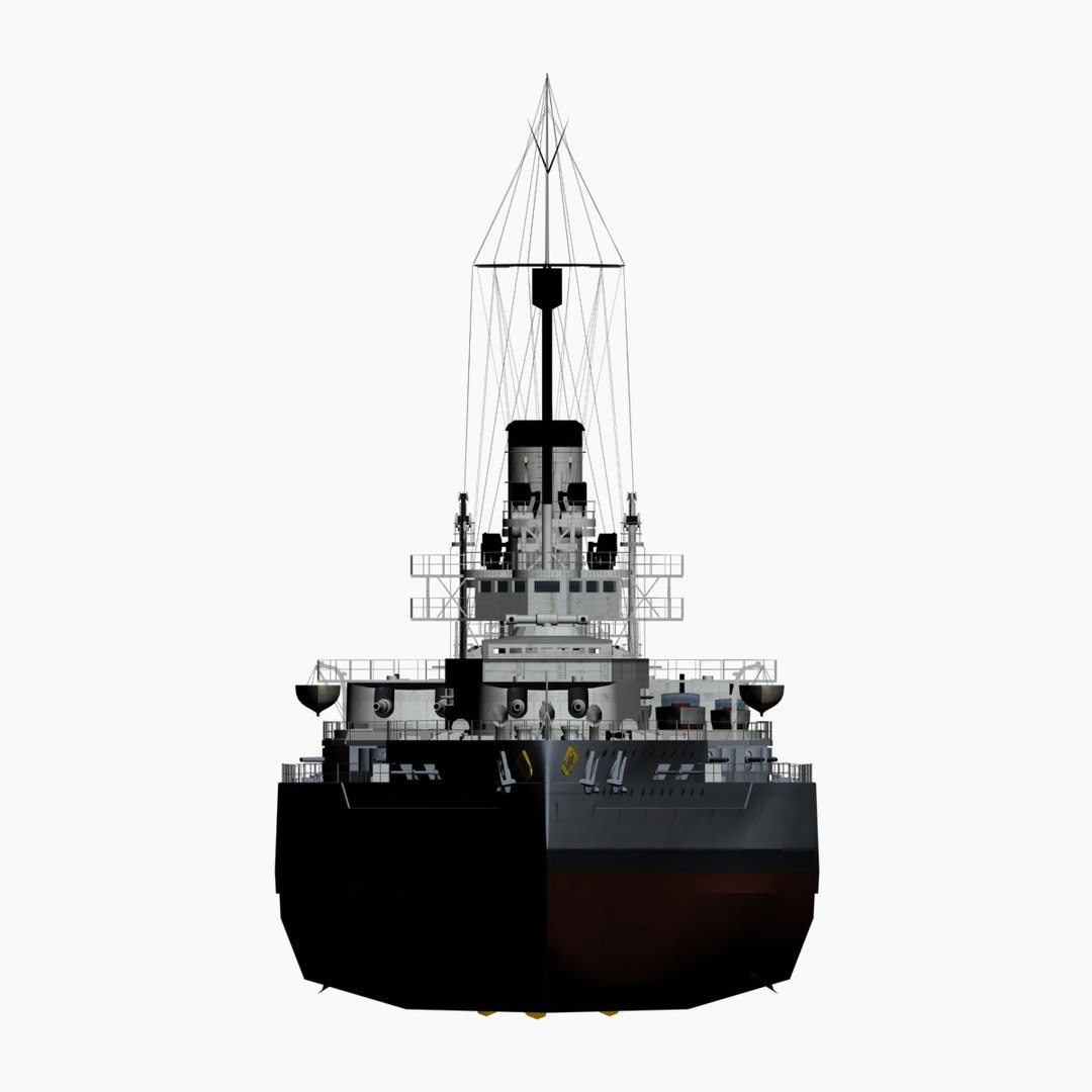 3d Dreadnought Battleship Kaiser Class Model