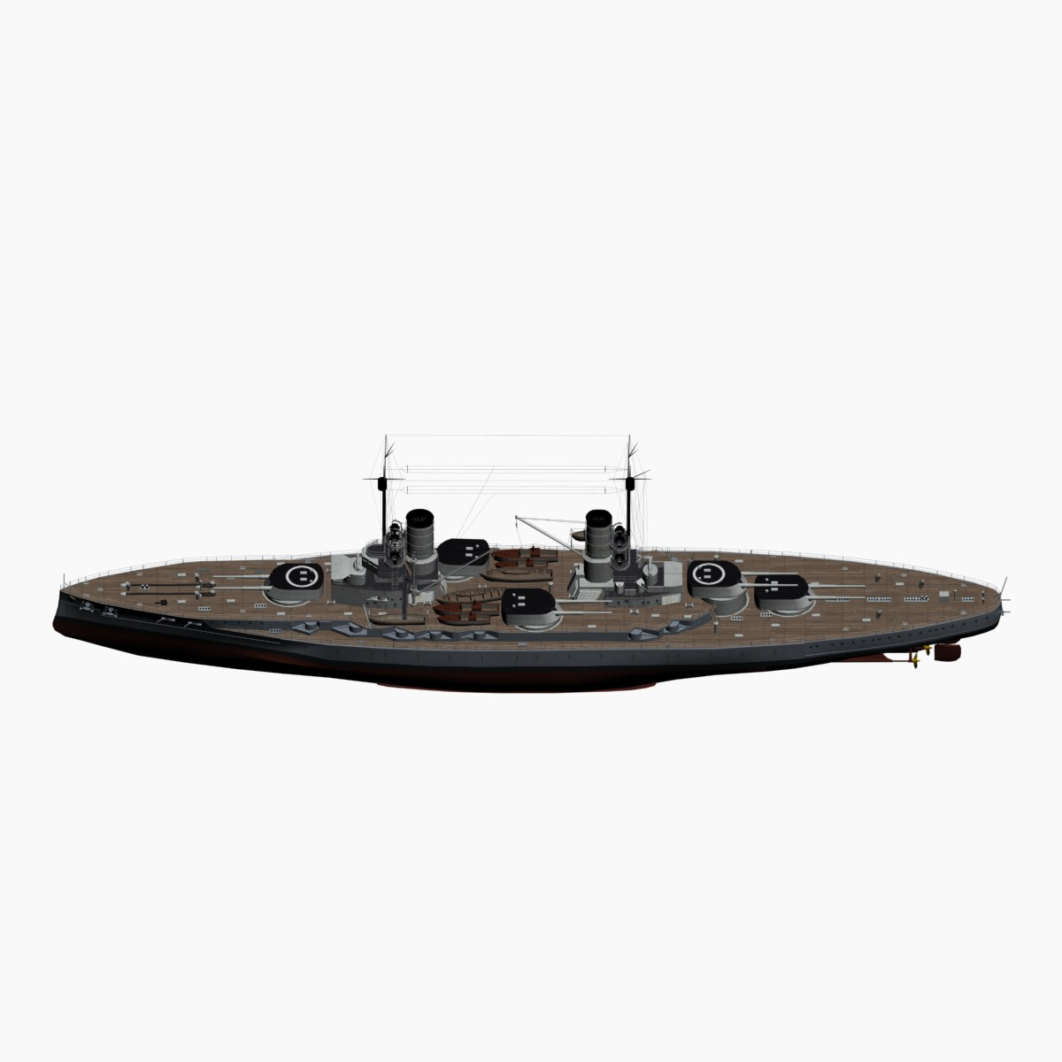 3d dreadnought battleship kaiser class model