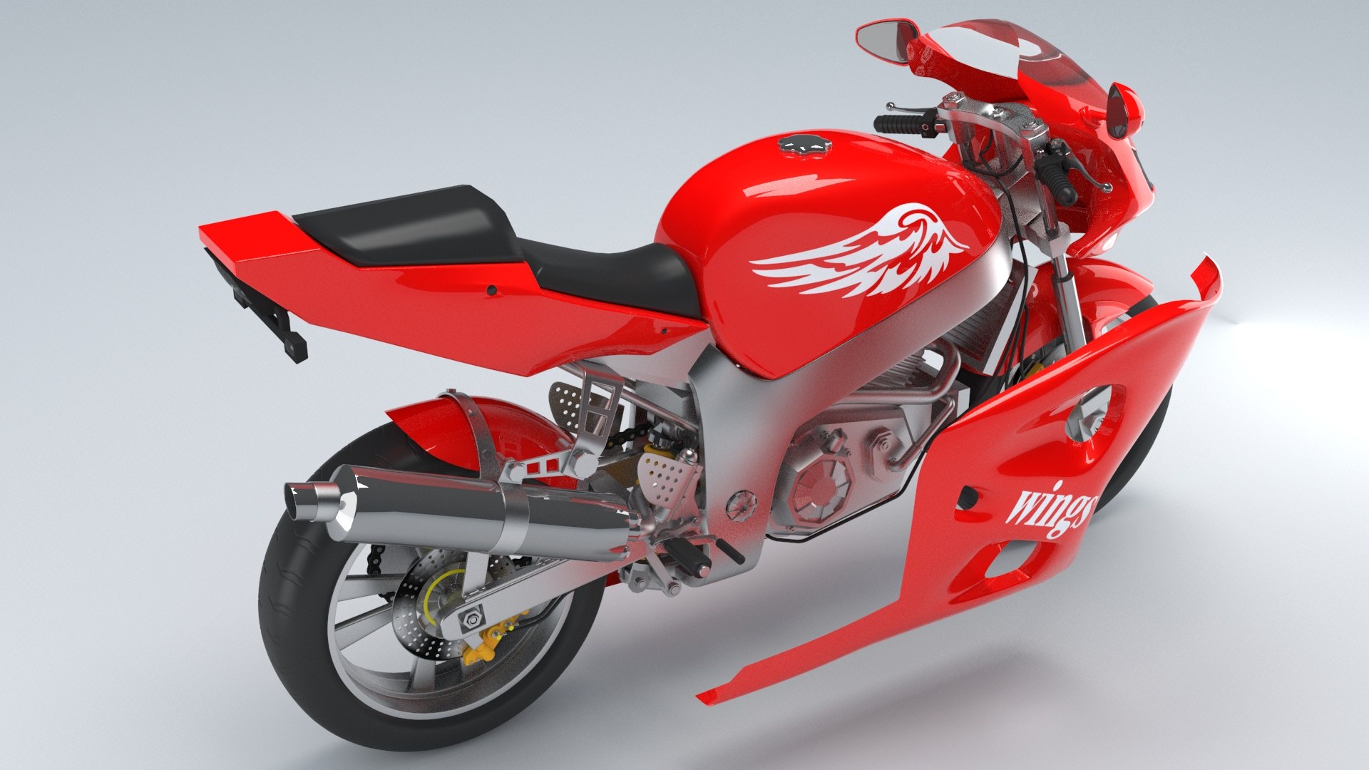 3D Motorcycle Model - TurboSquid 2064354
