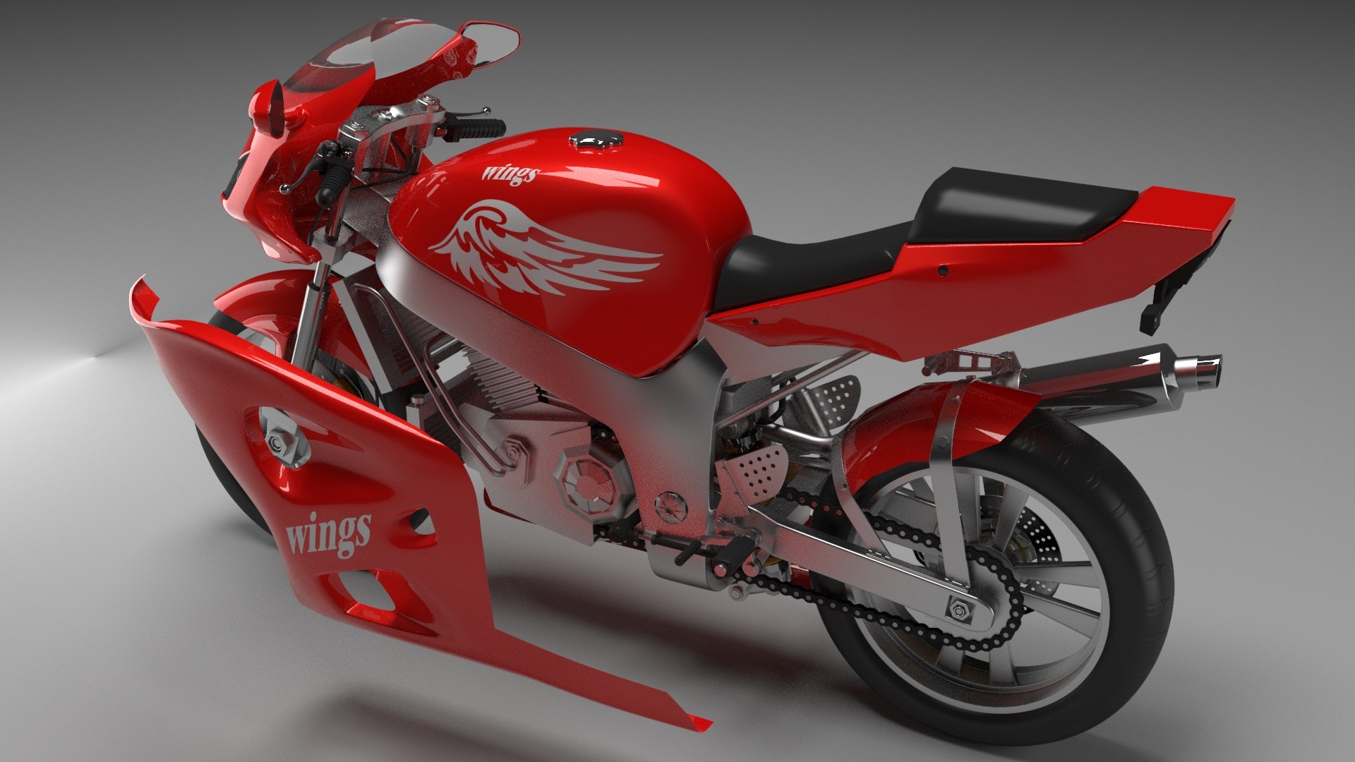 3D Motorcycle Model - TurboSquid 2064354