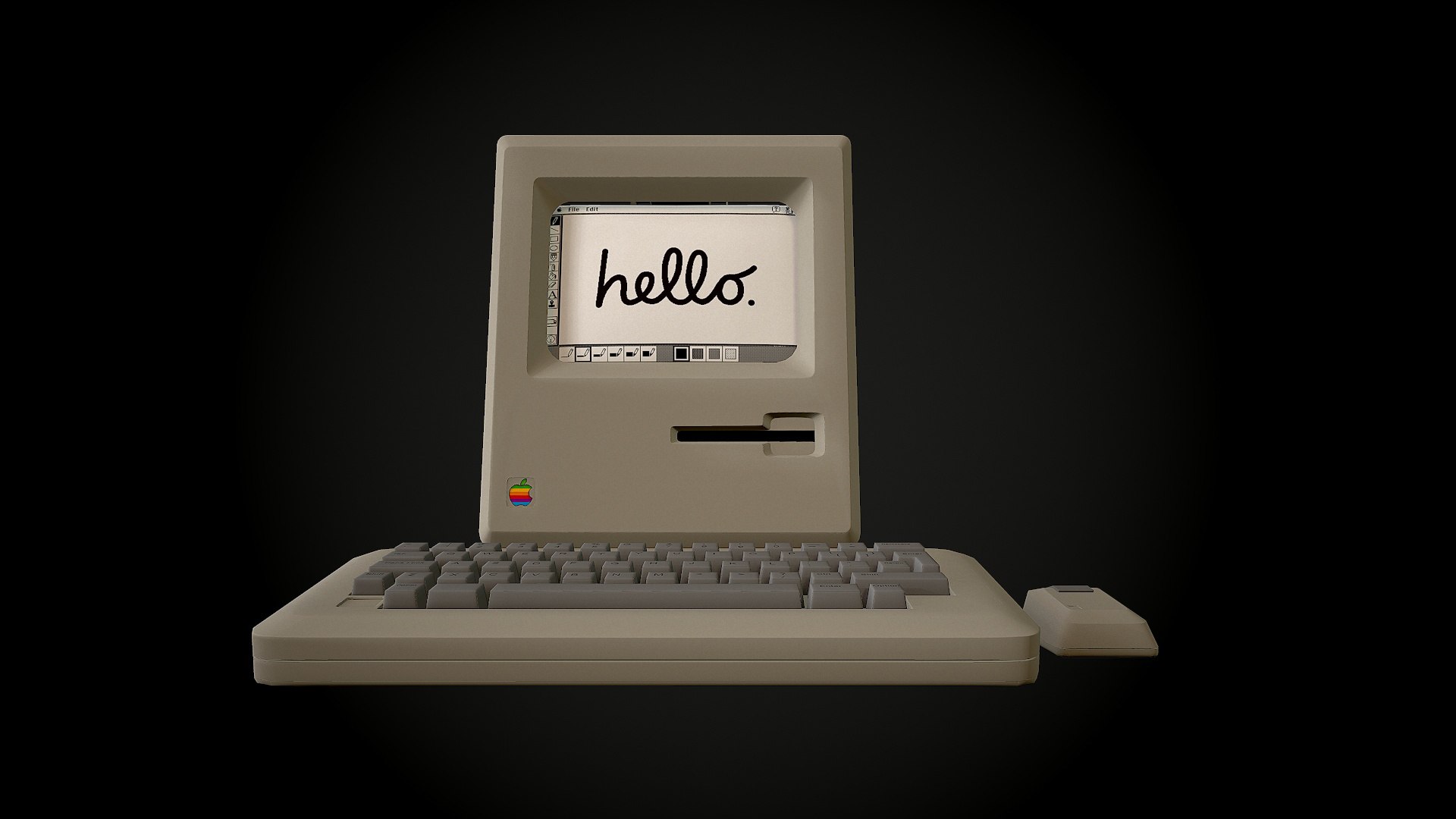 3D Retro Apple Computer - TurboSquid 1553754
