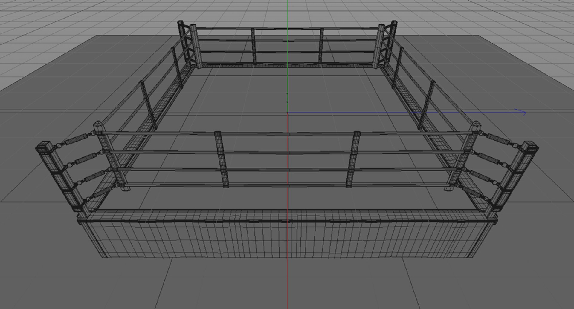 c4d boxing ring