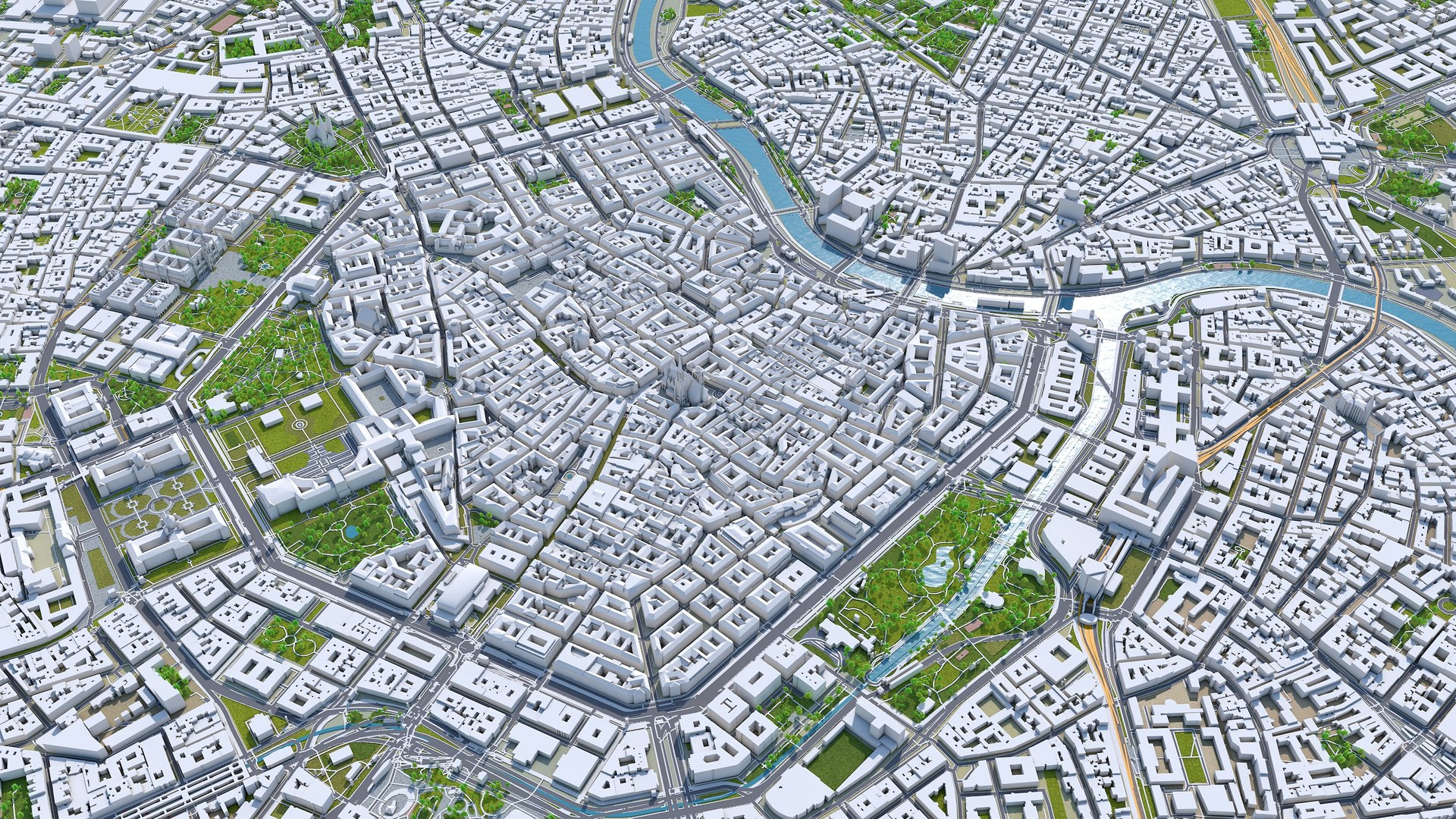 3D Vienna Downtown Austria model - TurboSquid 1990132