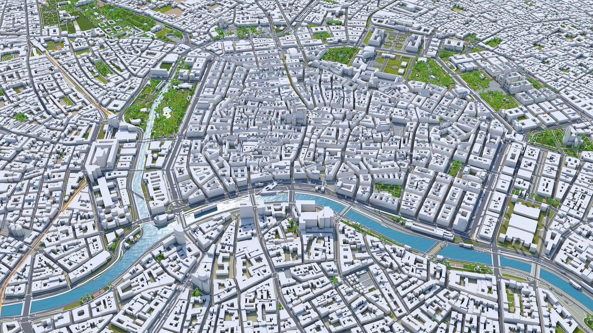 3D Vienna Downtown Austria model - TurboSquid 1990132