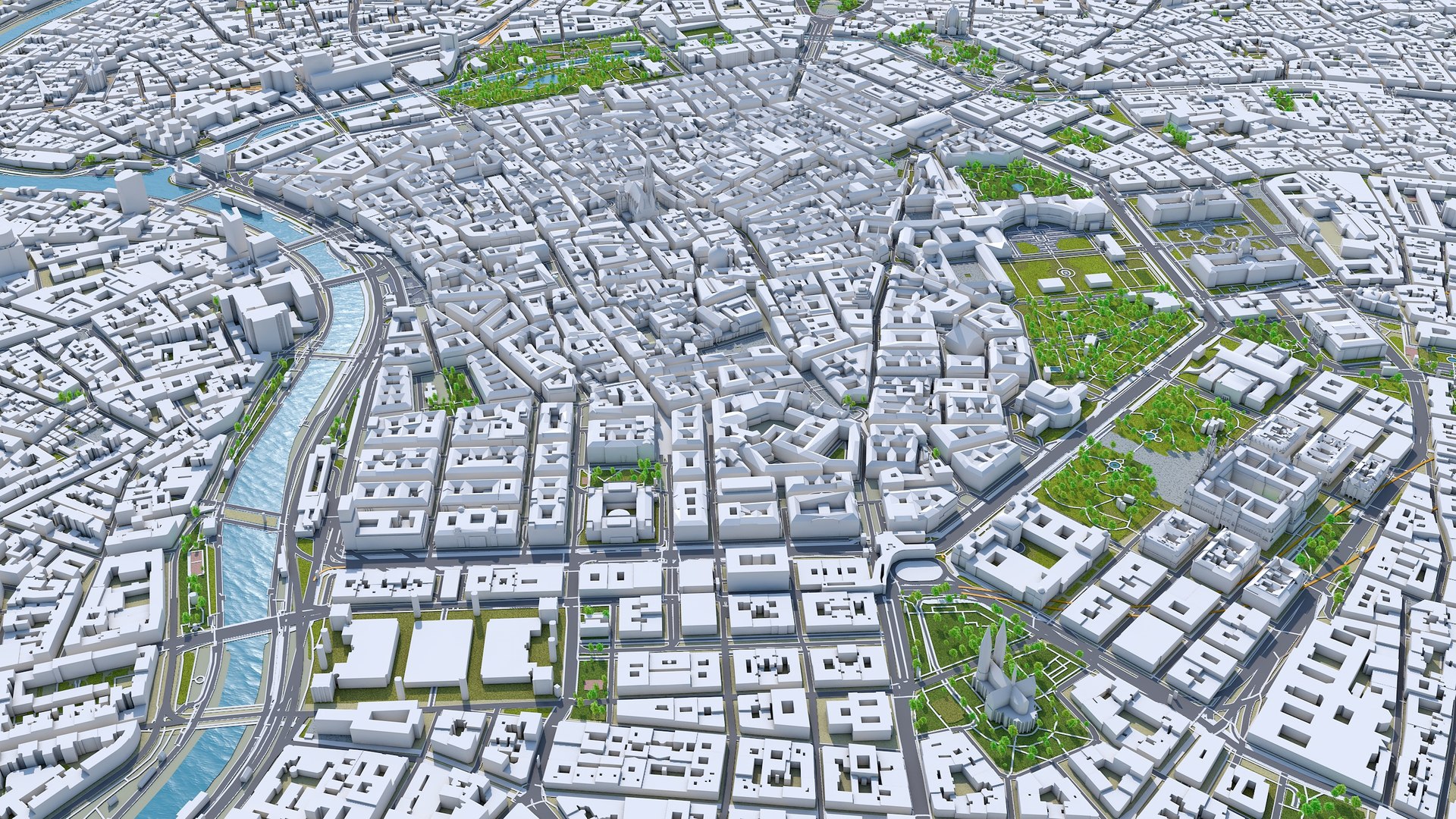 3D Vienna Downtown Austria model - TurboSquid 1990132